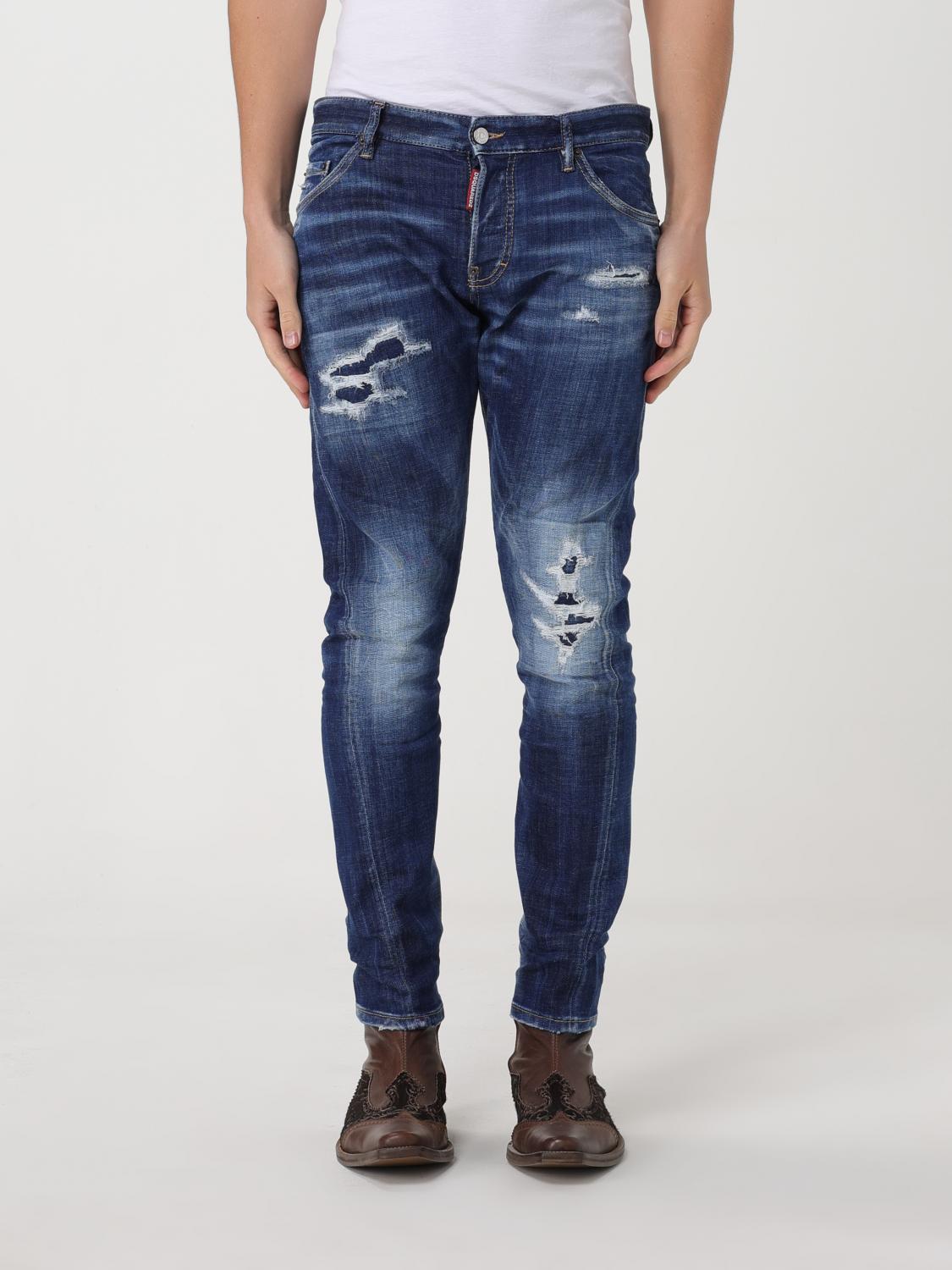 DSQUARED2: Jeans men - Blue | Dsquared2 jeans S74LB1333S30342 online at ...