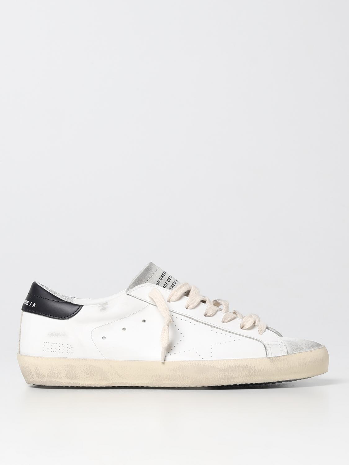 GOLDEN GOOSE: Super-Star Skate sneakers in used leather - White ...
