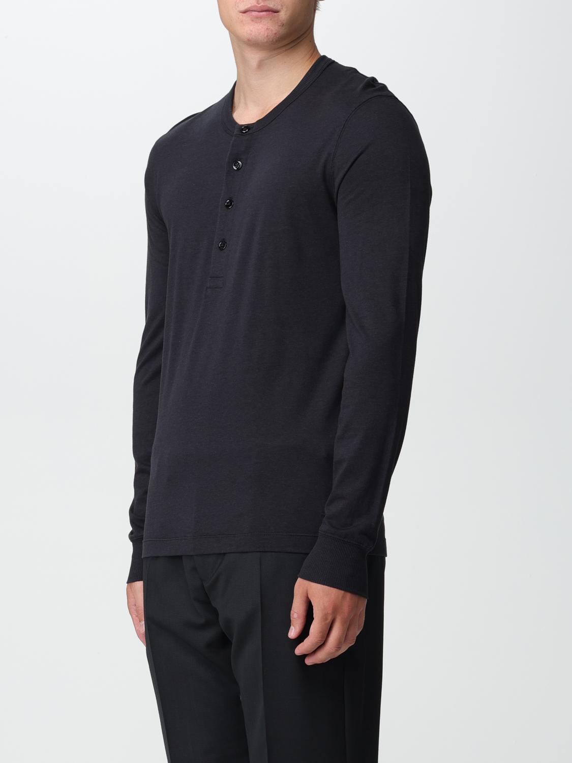 TOM FORD: t-shirt in lyocell blend - Black | Tom Ford t-shirt ...