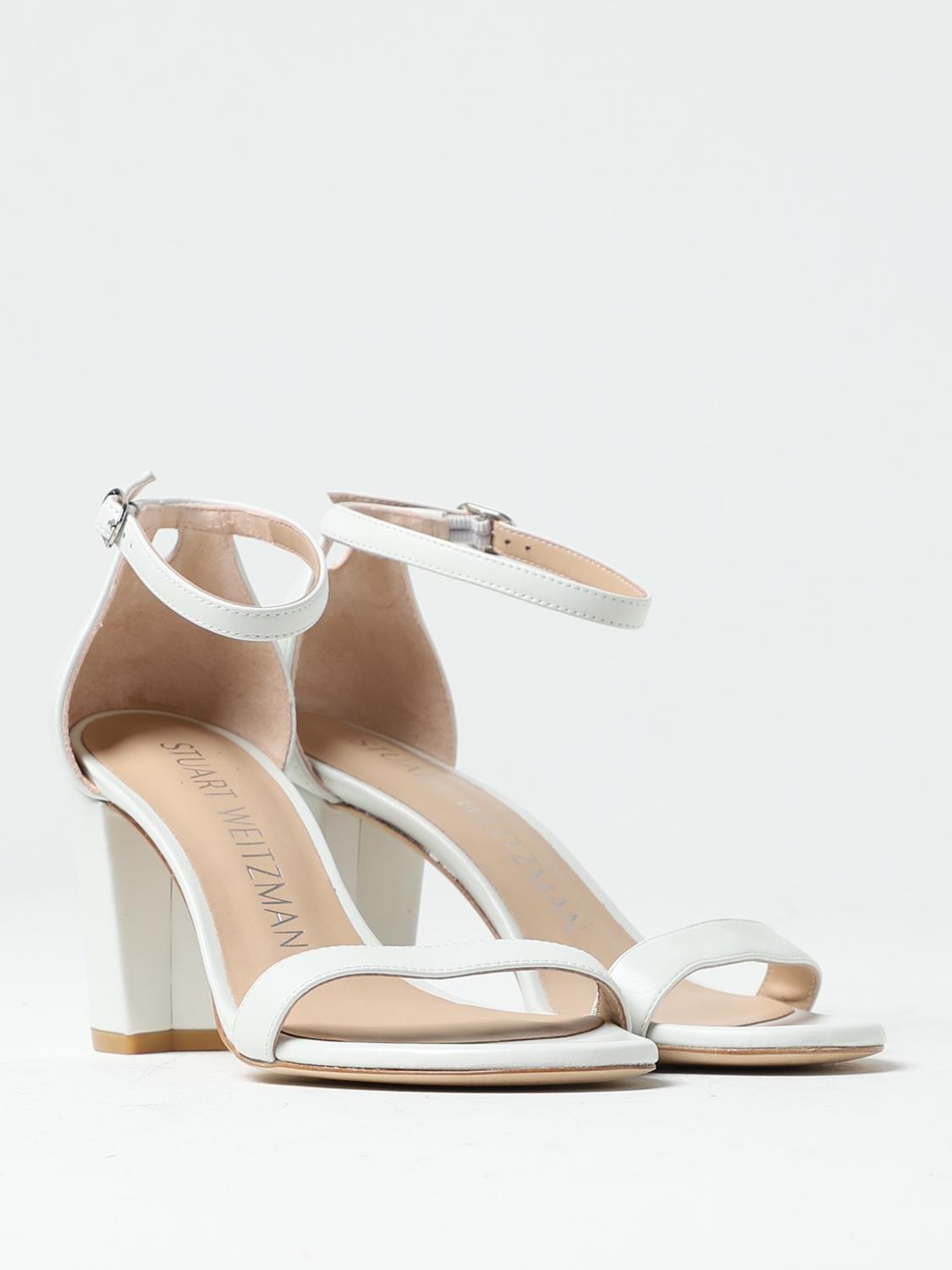 Stuart Weitzman leather sandals - White | S5516 | GIGLIO.COM