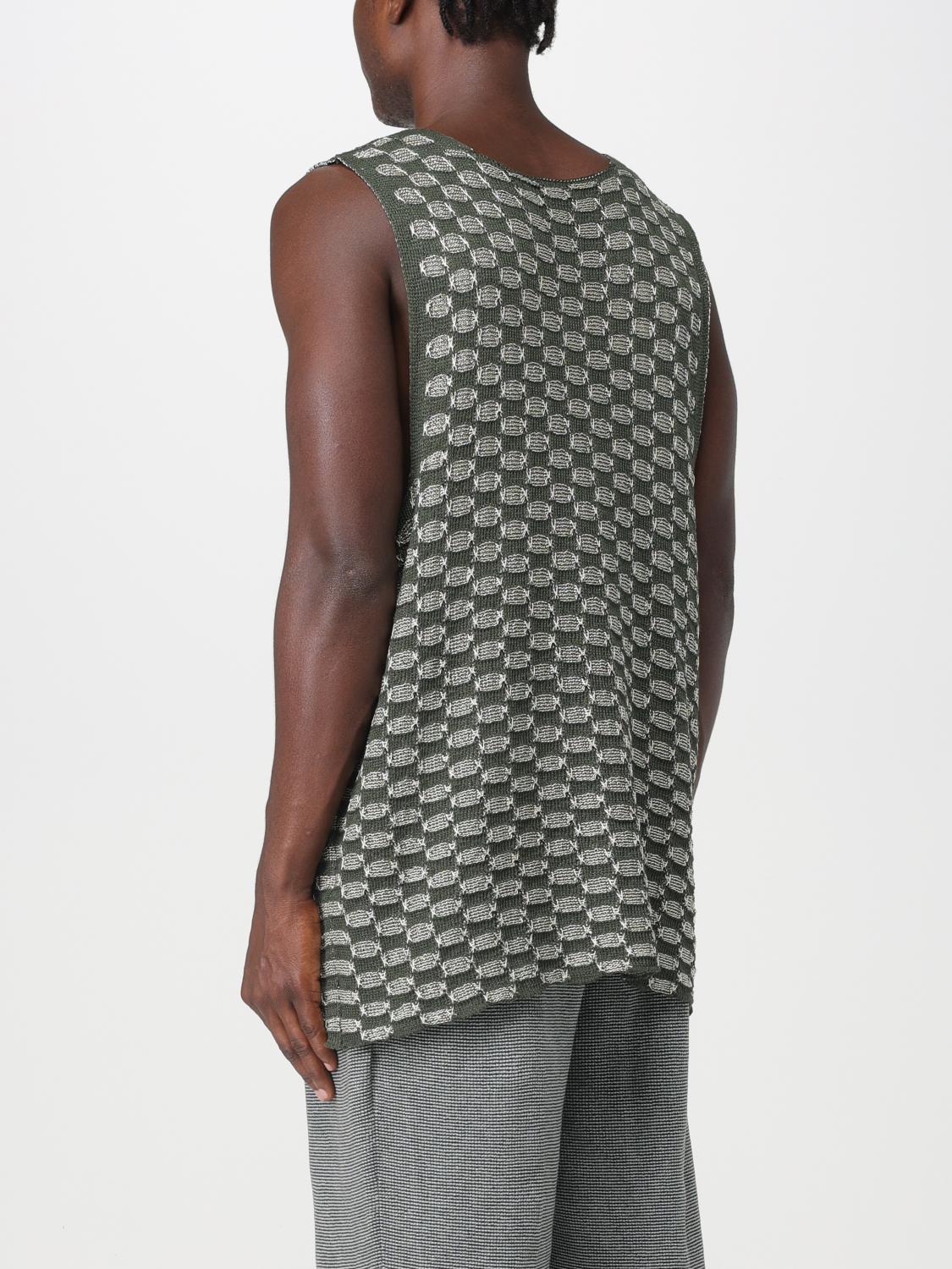 Isa Boulder pointelle tank top - Green | SS23M44 | GIGLIO.COM