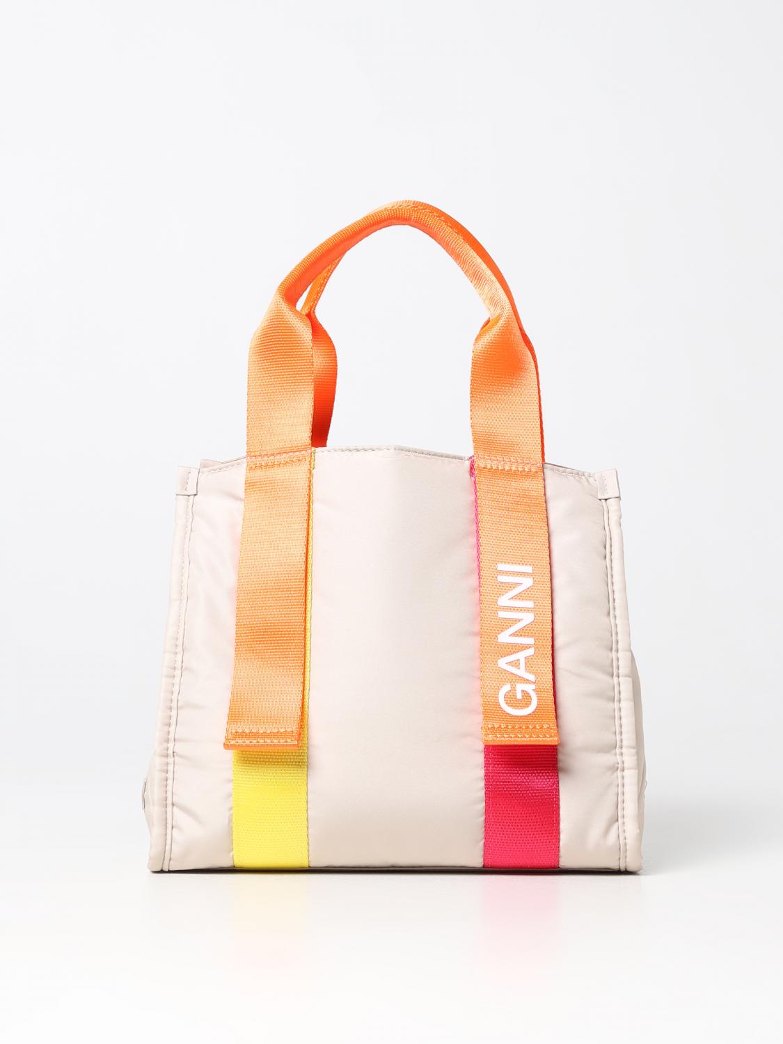GANNI: Tech bag in recycled nylon - Kaki | Ganni handbag A5057 online ...