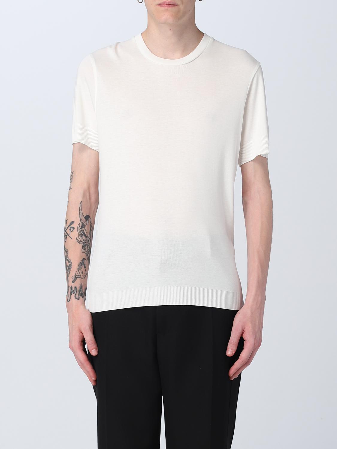 TOM FORD: t-shirt in lyocell and cotton - White | Tom Ford t-shirt ...