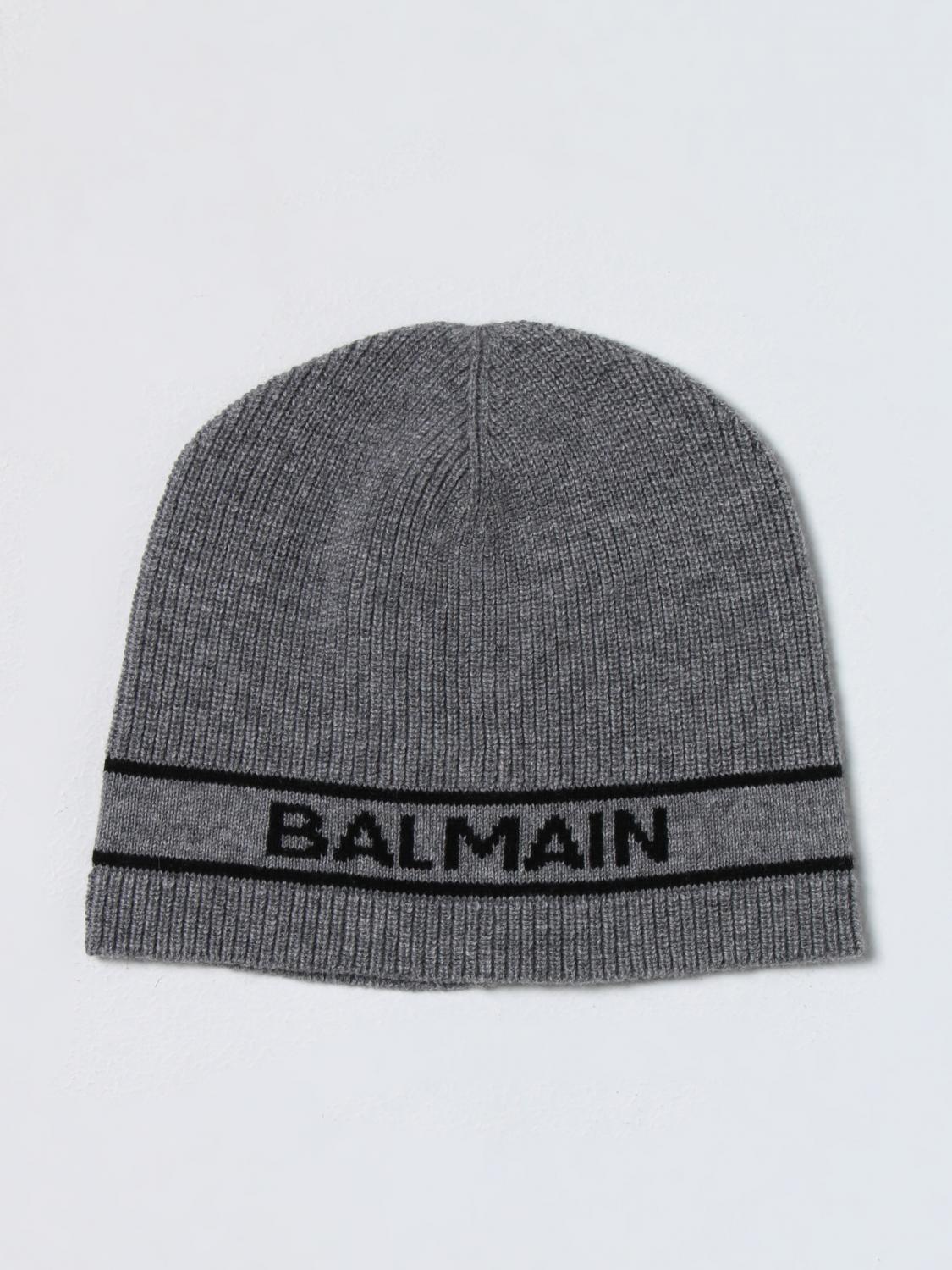 BALMAIN: Hat kids Kids - Grey | Balmain hat BT0P07W0112 online at ...