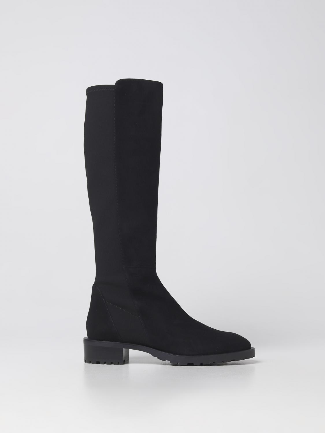 Stuart Weitzman Outlet: 5050 boots in suede and lycra - Black | Stuart ...