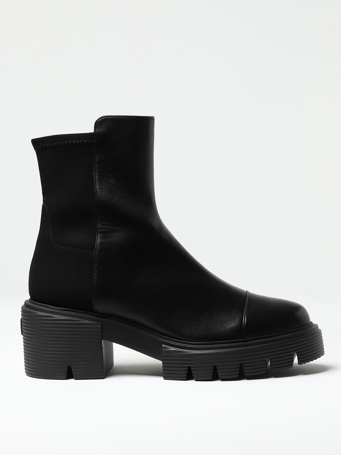 Stuart Weitzman Outlet: ankle boots in nappa - Black | Stuart Weitzman ...