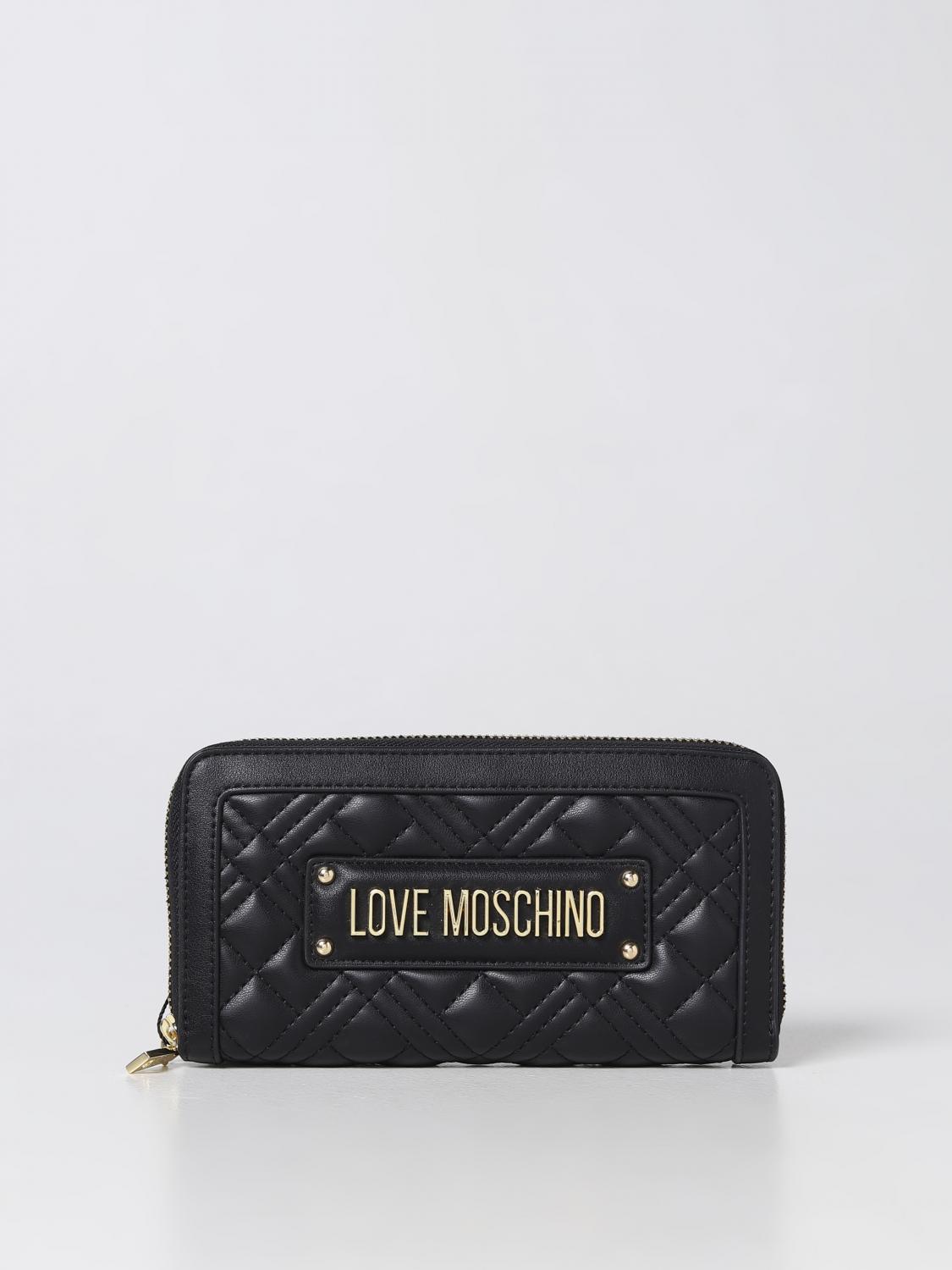 LOVE MOSCHINO: Wallet woman - Black | Love Moschino wallet ...