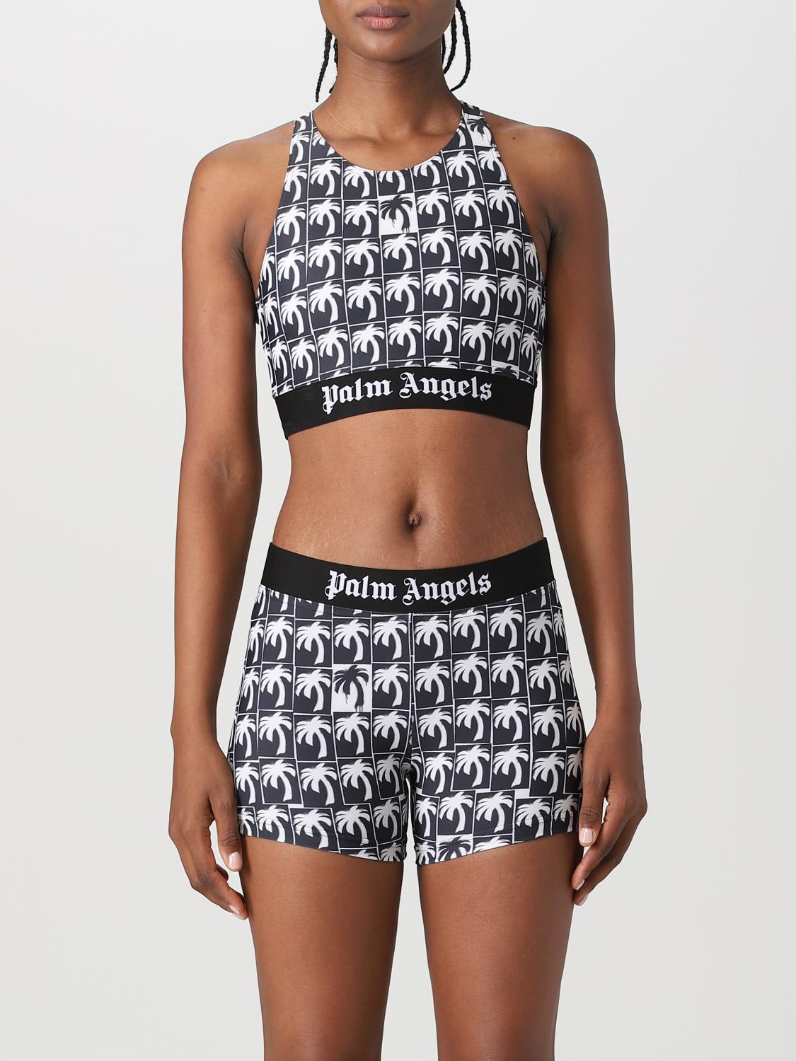PALM ANGELS: Top woman - Black | Palm Angels top PWVO024F23FAB001 ...