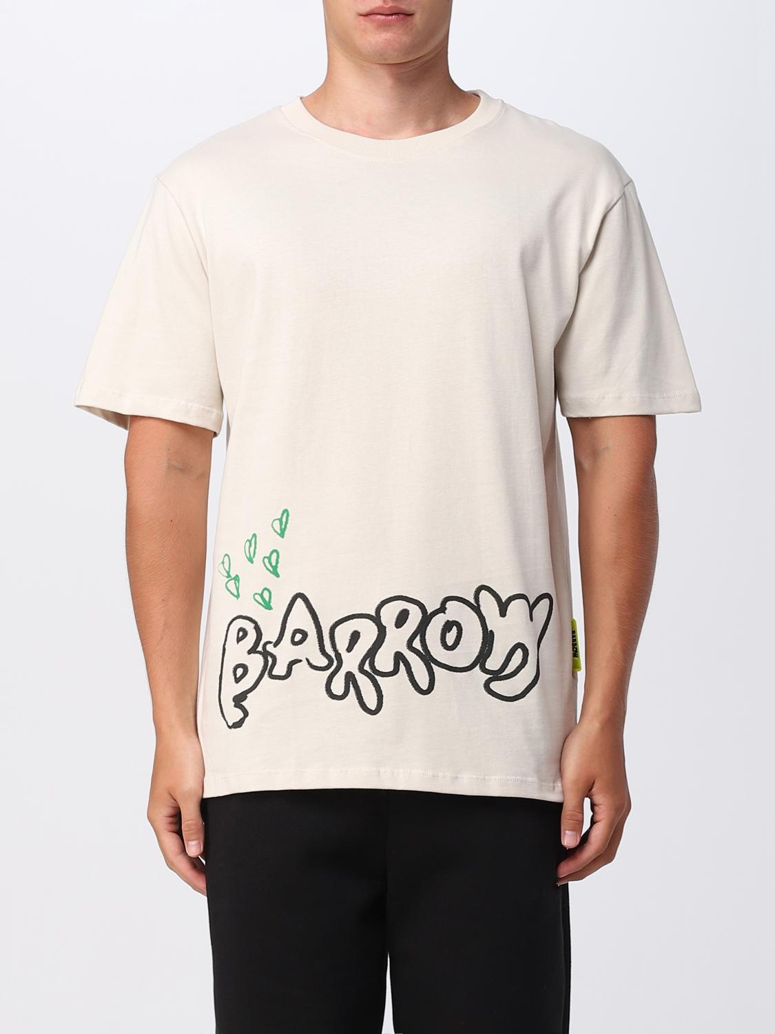 BARROW: T-shirt men - Natural | Barrow t-shirt F3BWUATH064 online at ...