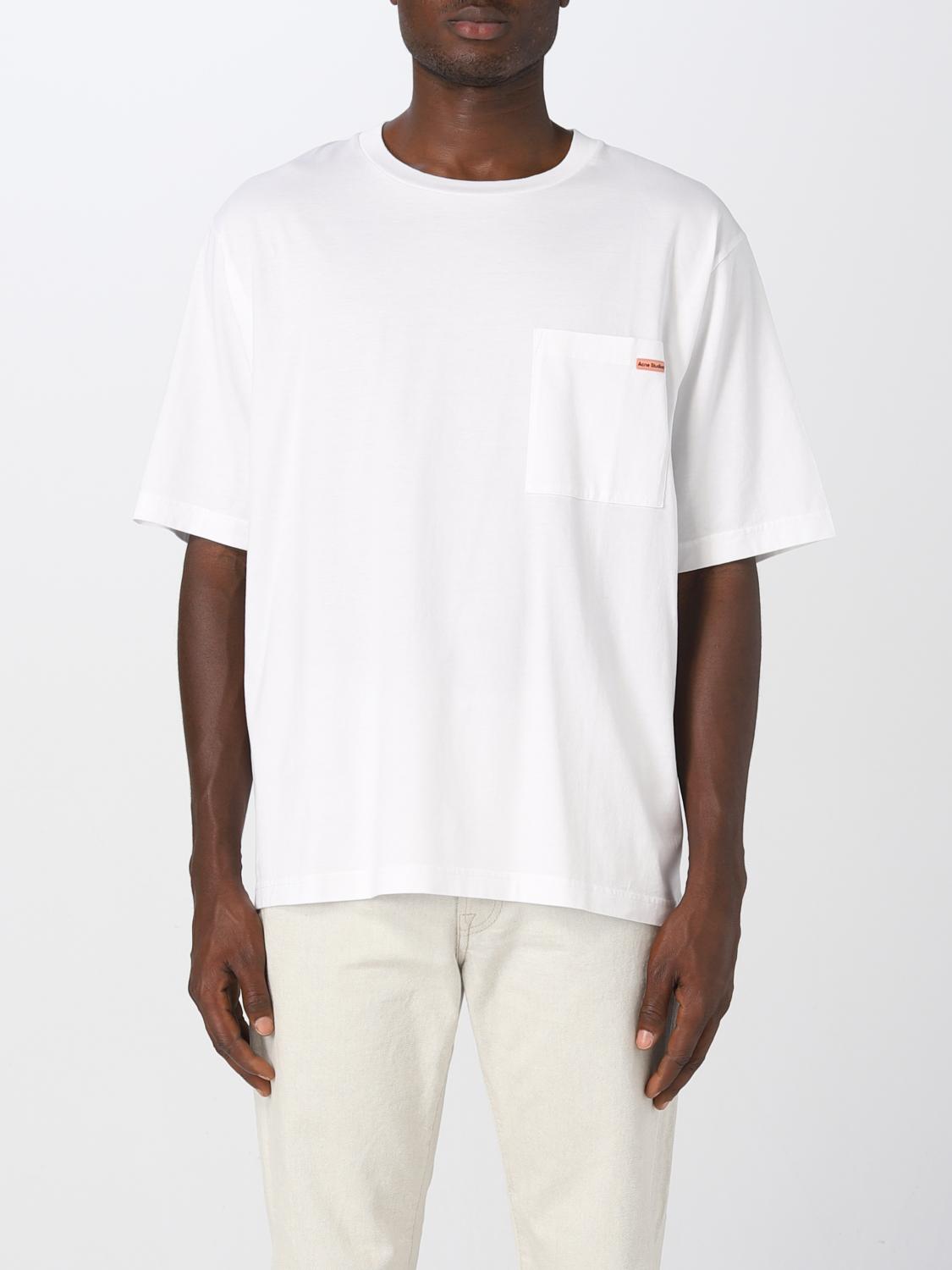 ACNE STUDIOS: T-shirt men - White | Acne Studios t-shirt CL0219 online ...