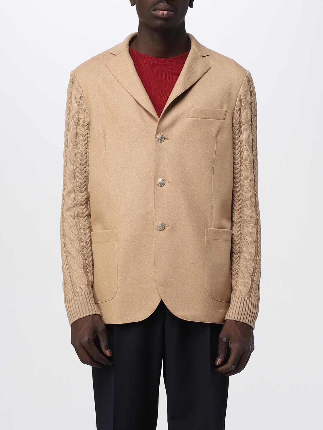 ELEVENTY: Jacket men - Camel | Eleventy blazer H75GIAH07TES0H221 online ...