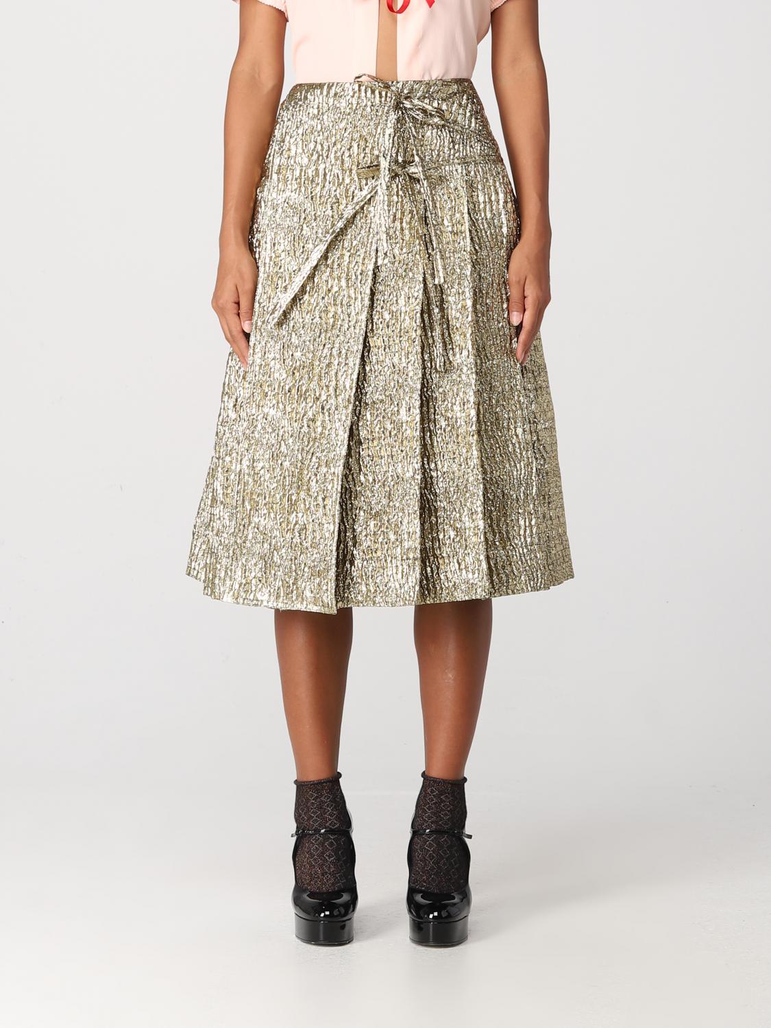 SIMONE ROCHA: Skirt woman - Gold | Simone Rocha skirt 31031030 online ...