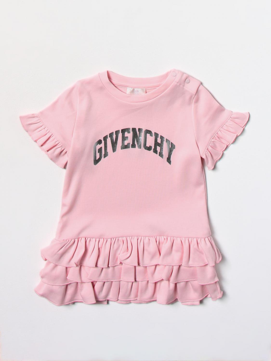 GIVENCHY: Romper kids - Pink | Givenchy romper H02106 online at GIGLIO.COM
