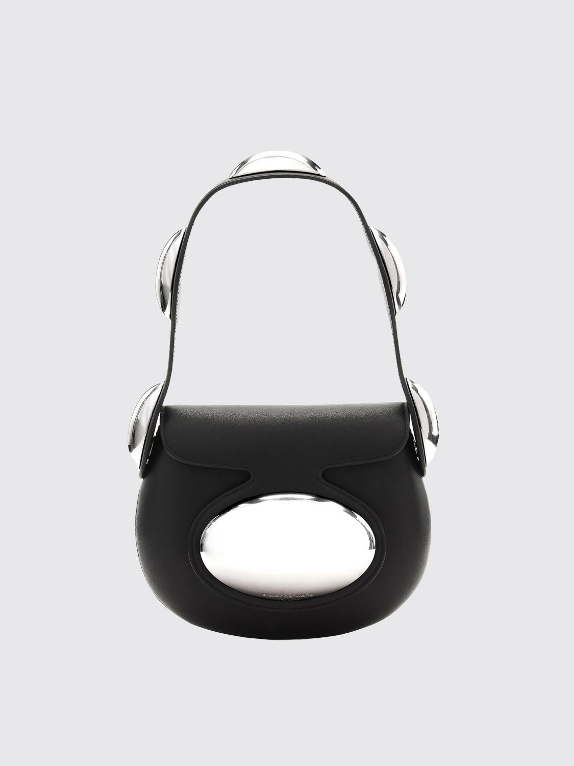 ALEXANDER WANG: Dome leather bag - Black | Alexander Wang handbag ...
