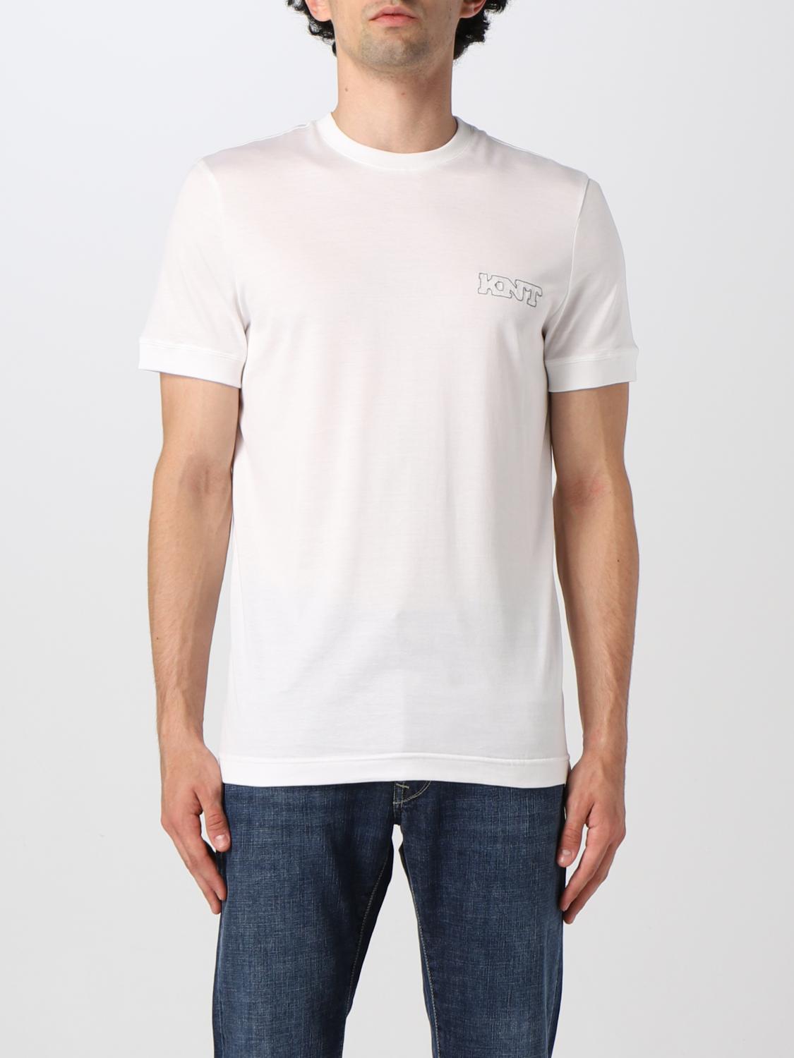 KITON: T-shirt men - White | Kiton t-shirt UMM04190400A online at ...