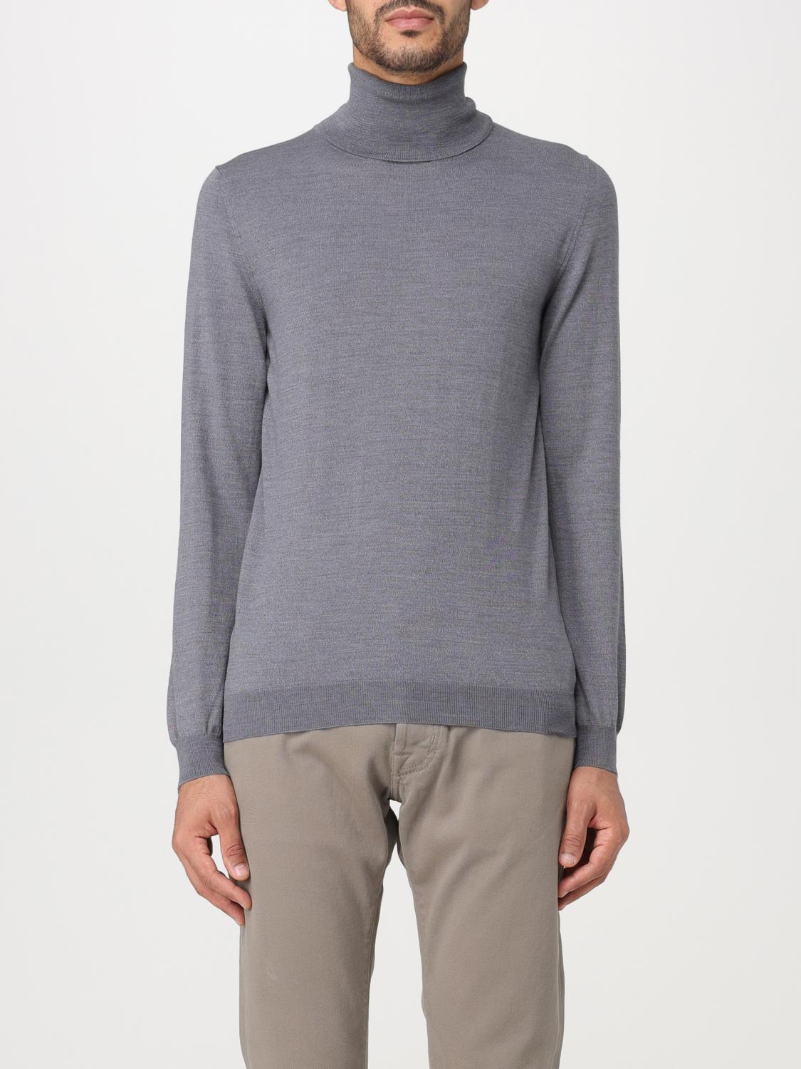 ZANONE: Sweater men - Grey | Zanone sweater 811938Z0290 online at ...