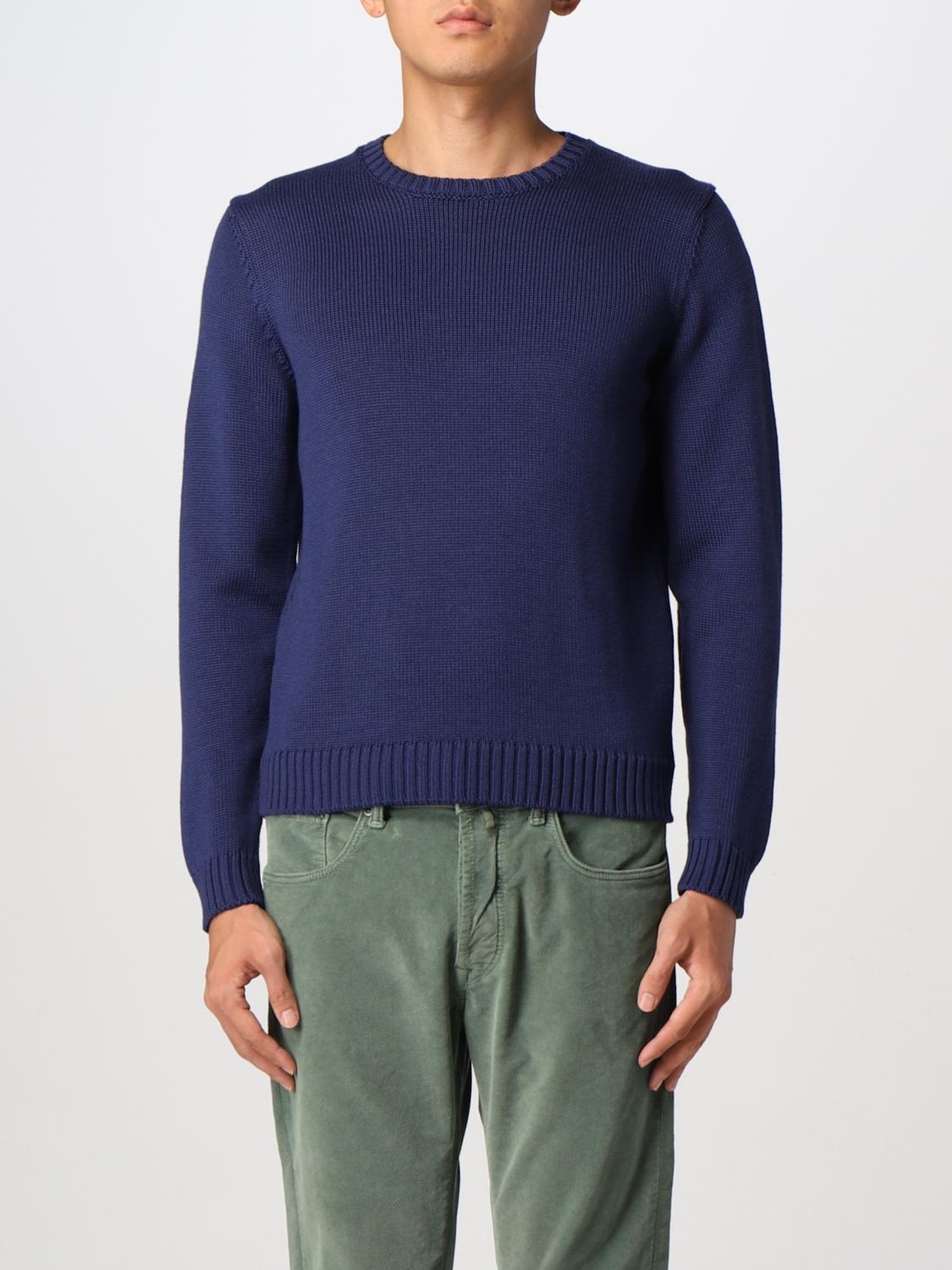 Zanone Outlet: Sweater men - Sea | Zanone sweater 812527ZR229 online at ...
