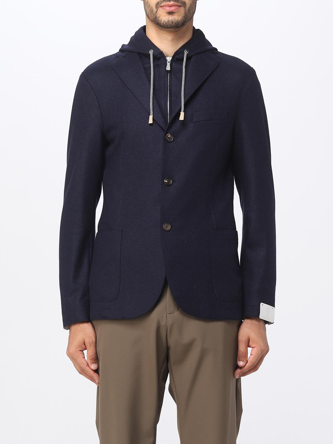 ELEVENTY: Jacket men - Blue | Eleventy blazer H70GIAF02JAC24018 online ...