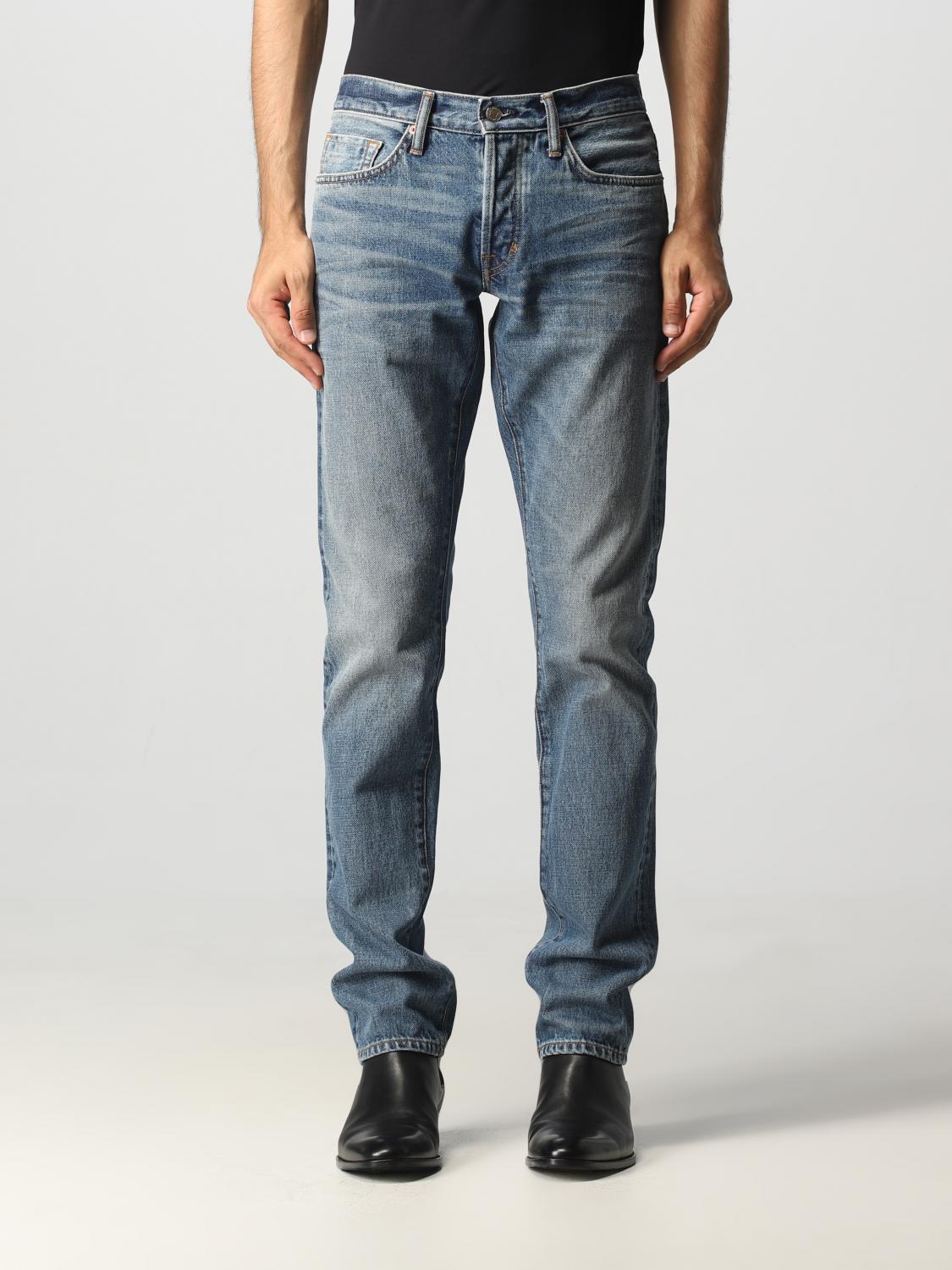 TOM FORD: denim jeans - Blue | Tom Ford jeans DPS001DMC025F23 online at ...