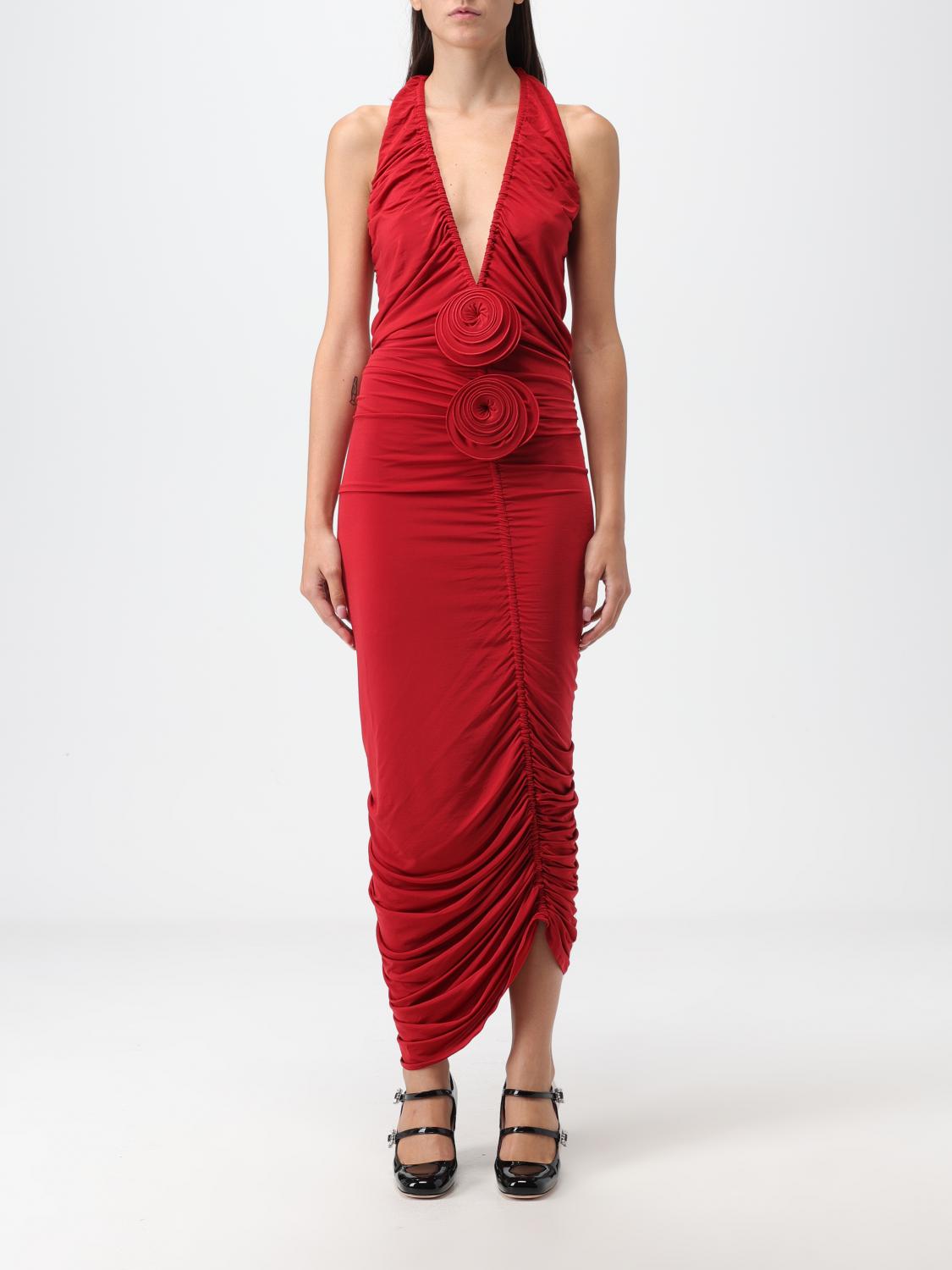 MAGDA BUTRYM: Dress woman - Red | Magda Butrym dress 226723 online at ...