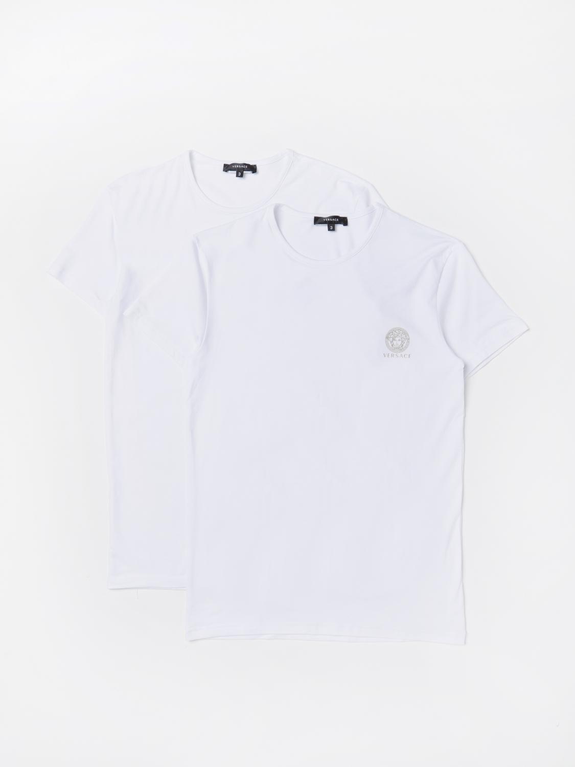 VERSACE: set of 2 basic t-shirts - White | Versace underwear ...