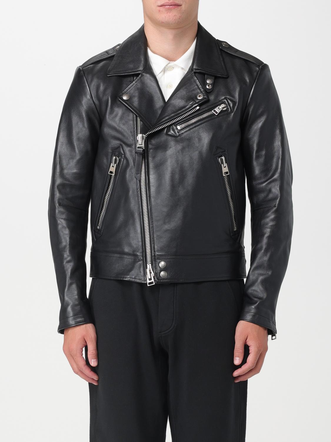 TOM FORD: leather biker jacket - Black | Tom Ford jacket ...