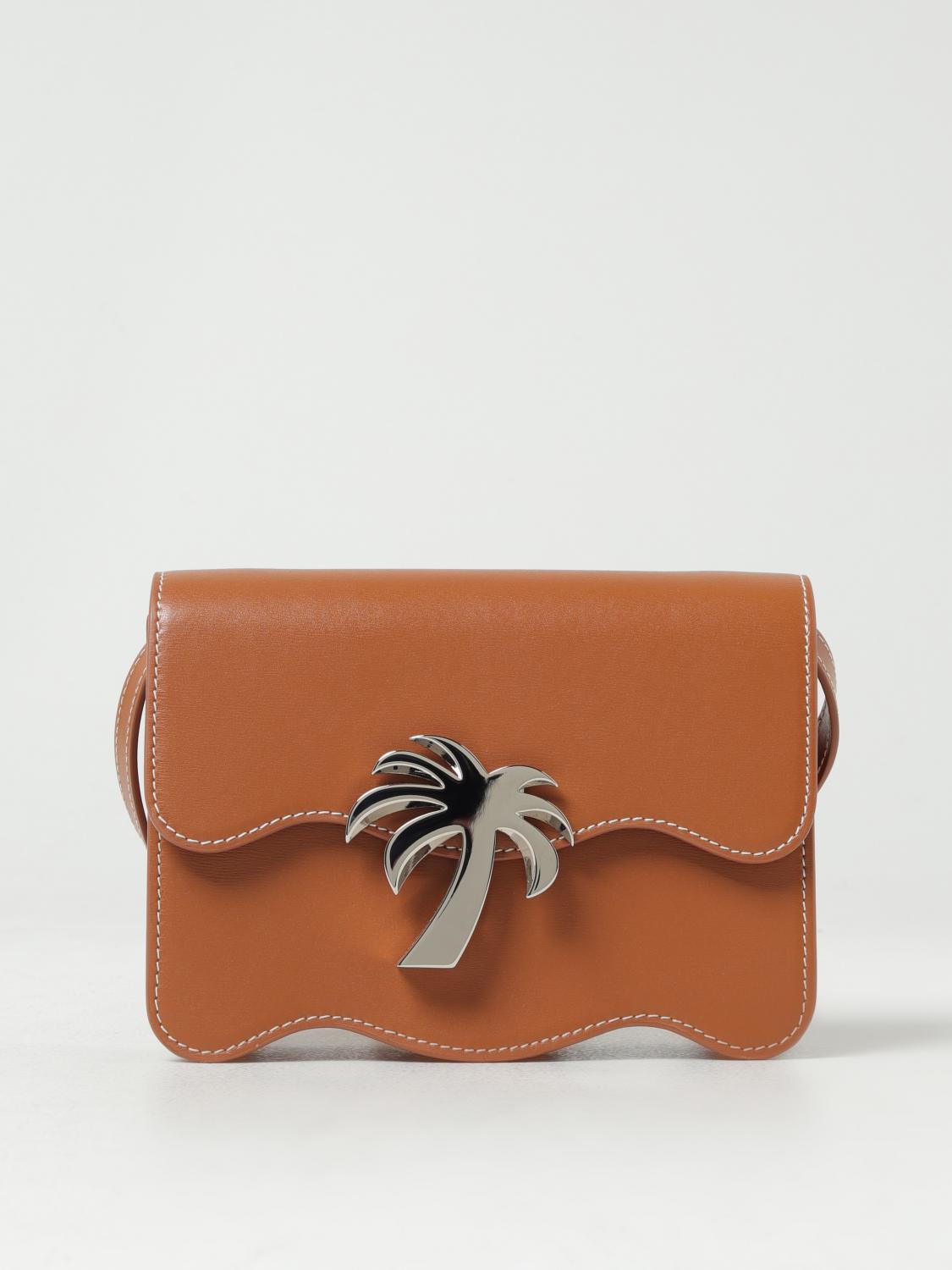 Palm Angels Outlet: Palm Beach leather bag - Brown | Palm Angels mini ...