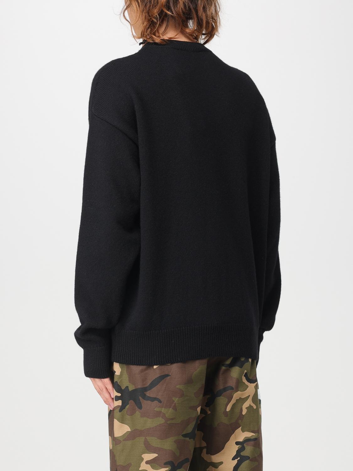 PALM ANGELS: Jumper men - Black | Palm Angels jumper PMHE054E23KNI004 ...