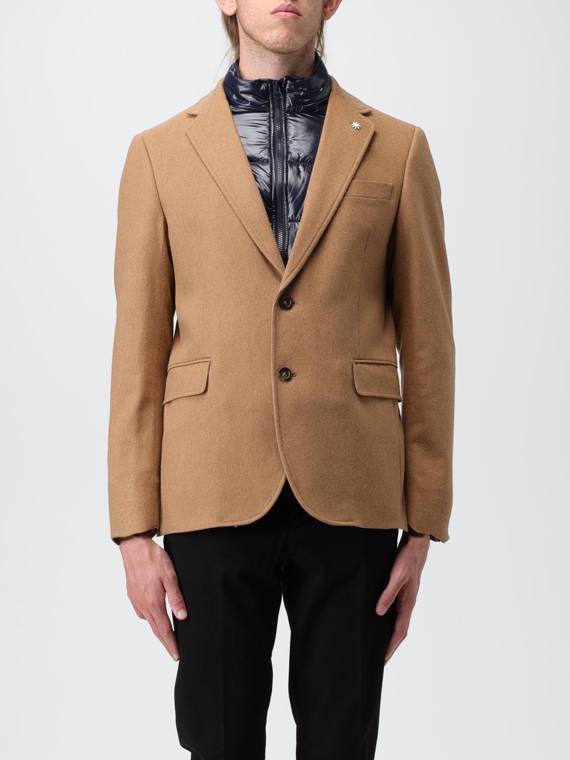 MANUEL RITZ: Blazer men - Mud | Manuel Ritz blazer 3532G2658X1233695 ...