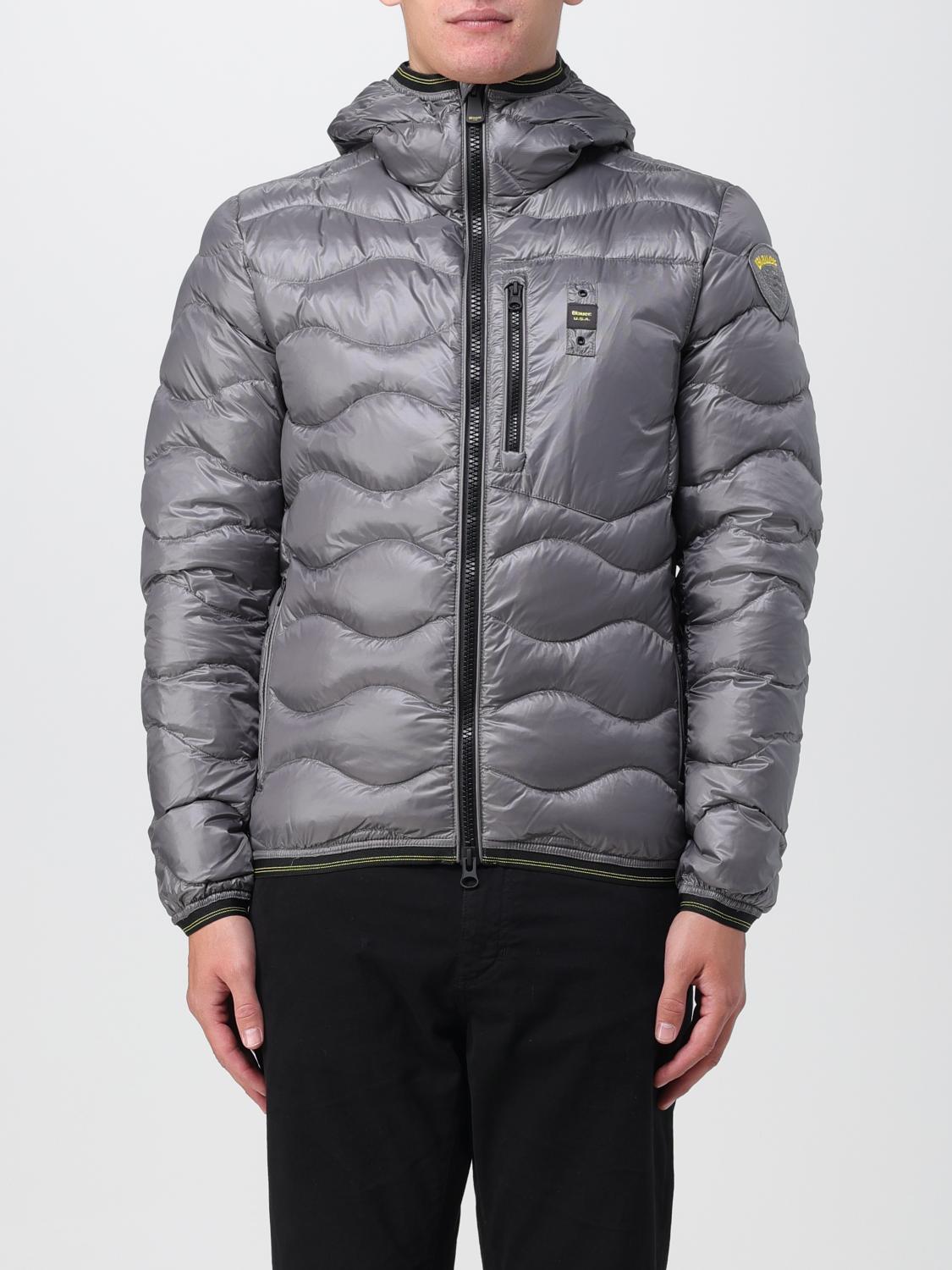 BLAUER: Jacket men - Grey | Blauer jacket 23WBLUC03005006355 online at ...