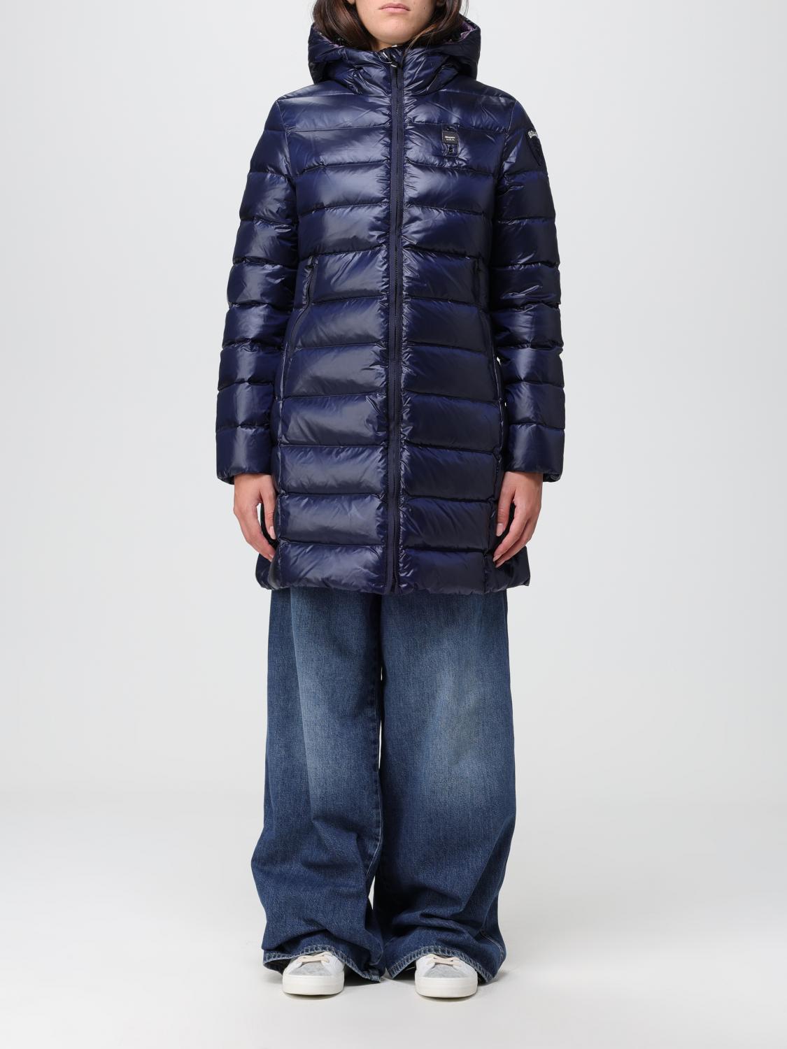 BLAUER: Coat woman - Blue | Blauer jacket 23WBLDK03091005050 online at ...