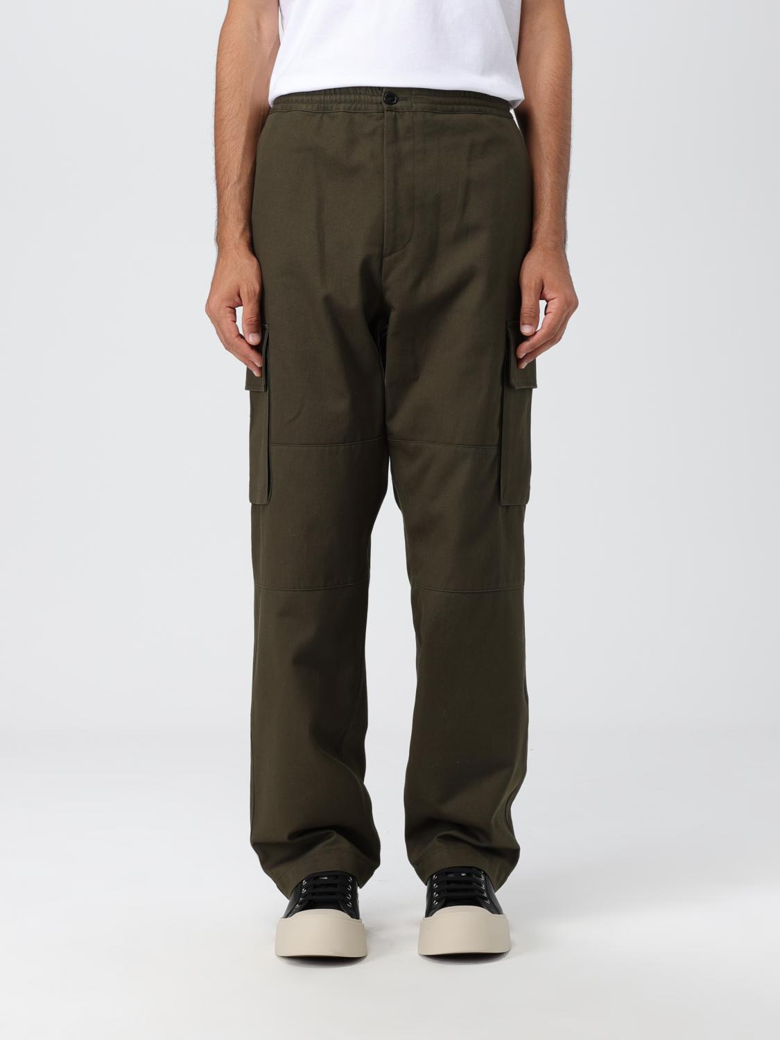 MARNI: pants in gabardine - Green | Marni pants PUMU0207A1UTC278 online ...