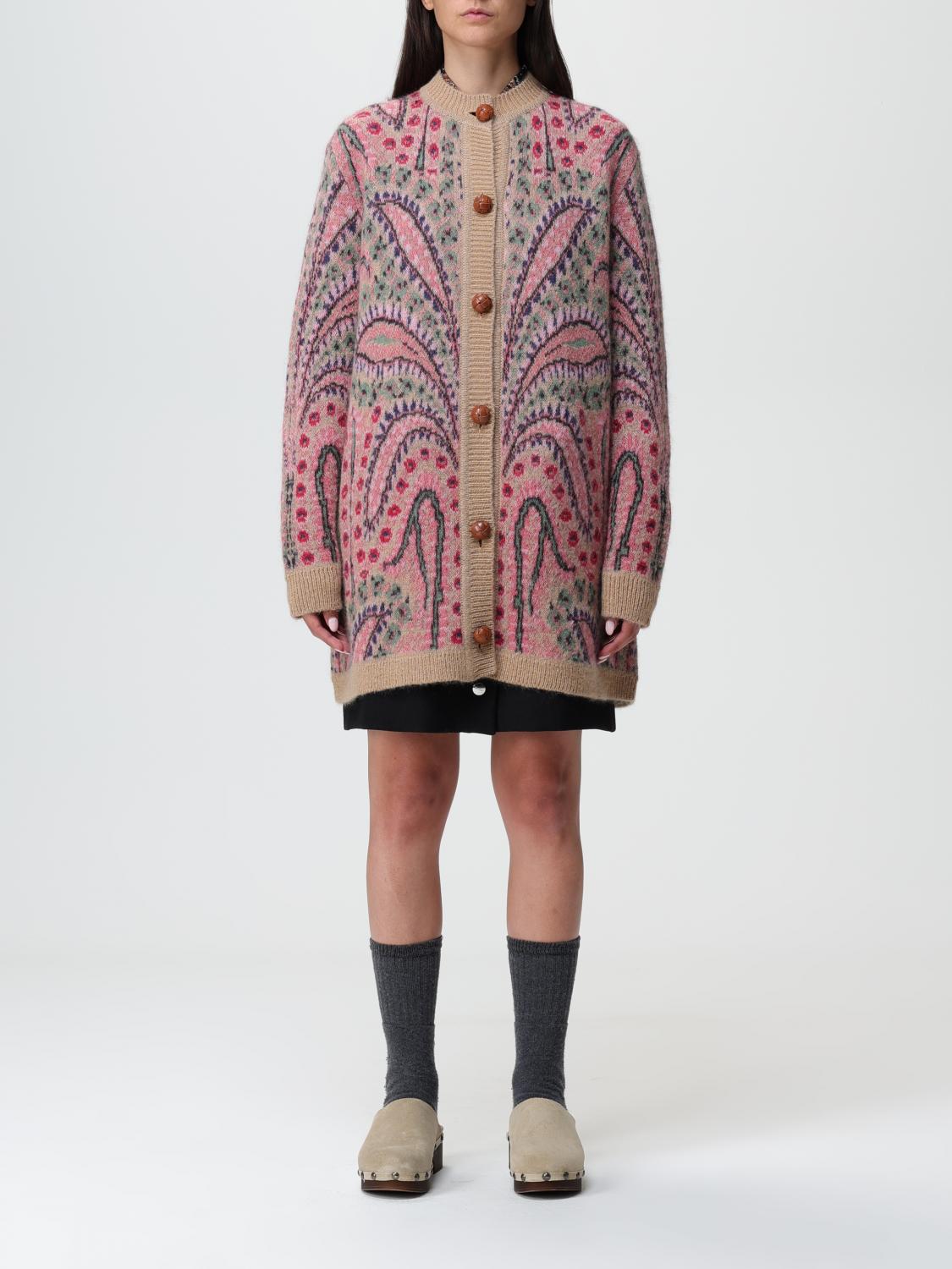 ETRO: cardigan in mohair blend - Pink | Etro cardigan 115219262 online ...