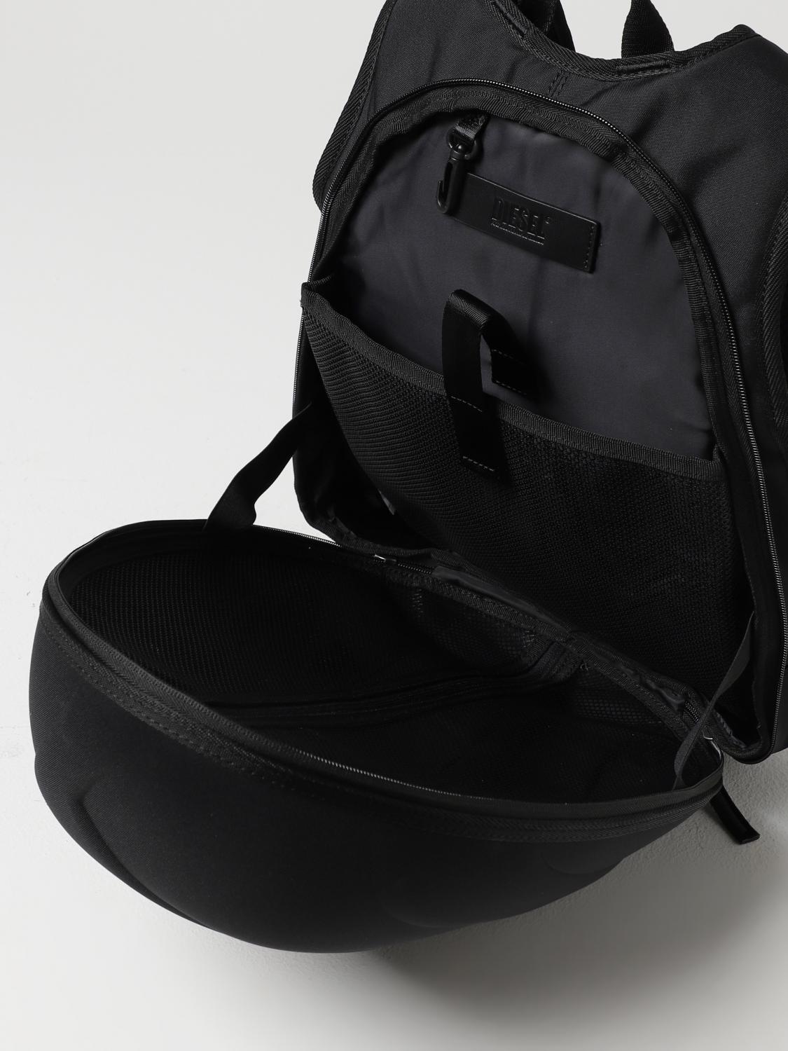 Diesel Pod backpack in fabric with Oval D logo - Black | X09138P4630 ...