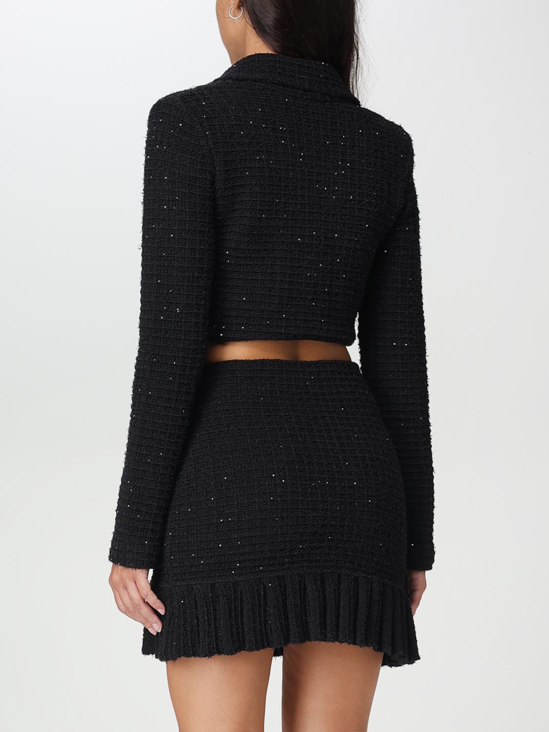 SELF-PORTRAIT: Jacket woman - Black | Self-Portrait jacket AW23156JAB ...