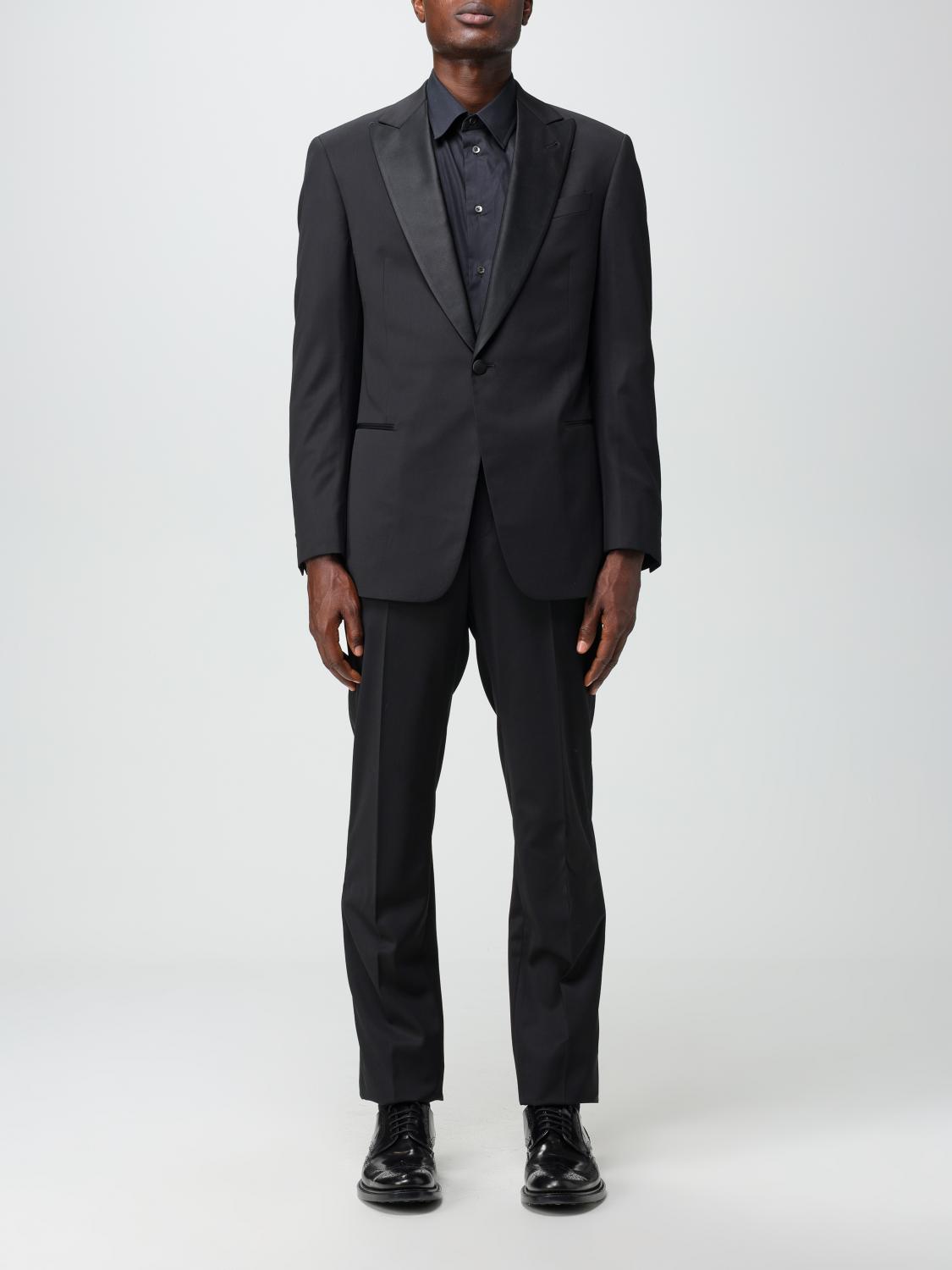 GIORGIO ARMANI: Suit men - Black | Giorgio Armani suit 8WGAS001T0075 ...