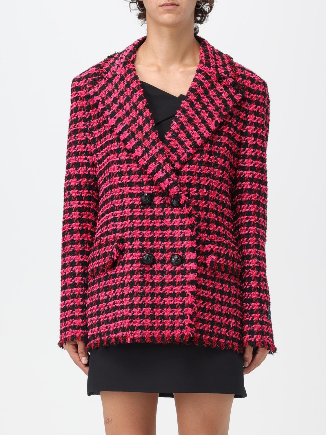 MSGM: Jacket woman - Fuchsia | MSGM jacket 3541MDH04237604 online at GIGLIO.COM