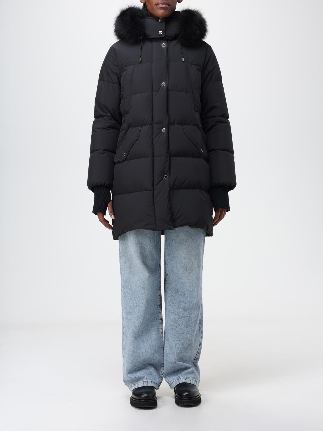 MOORER: Jacket woman - Black | Moorer jacket MODGI300008TEPA023 online ...