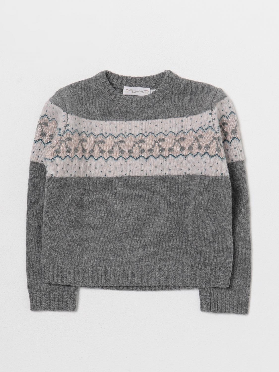 BONPOINT: Tinoa sweater in wool - Grey | Bonpoint sweater W03GJUK00007 ...