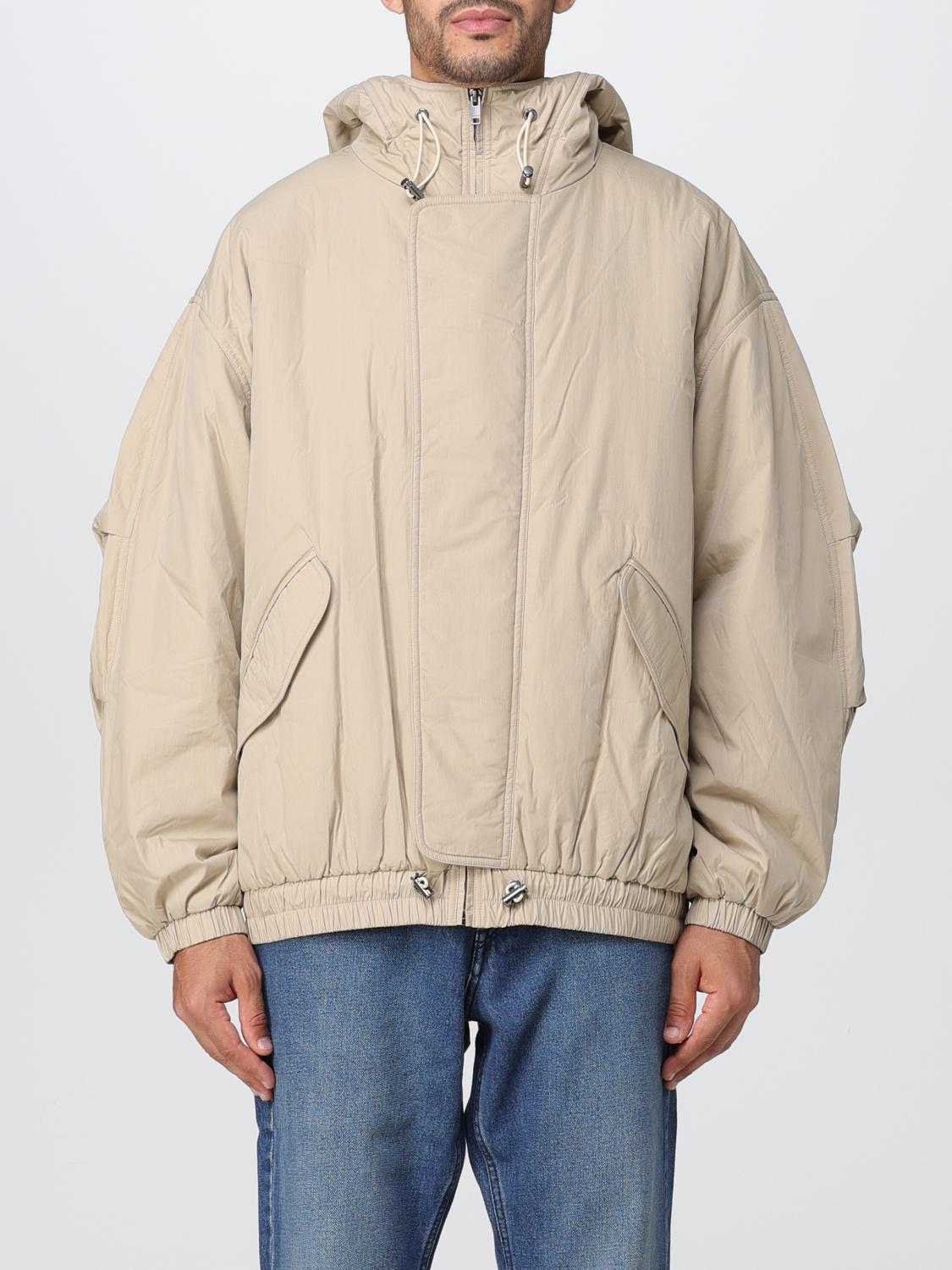 ISABEL MARANT: bomber jacket in cotton blend - Beige | Isabel Marant ...