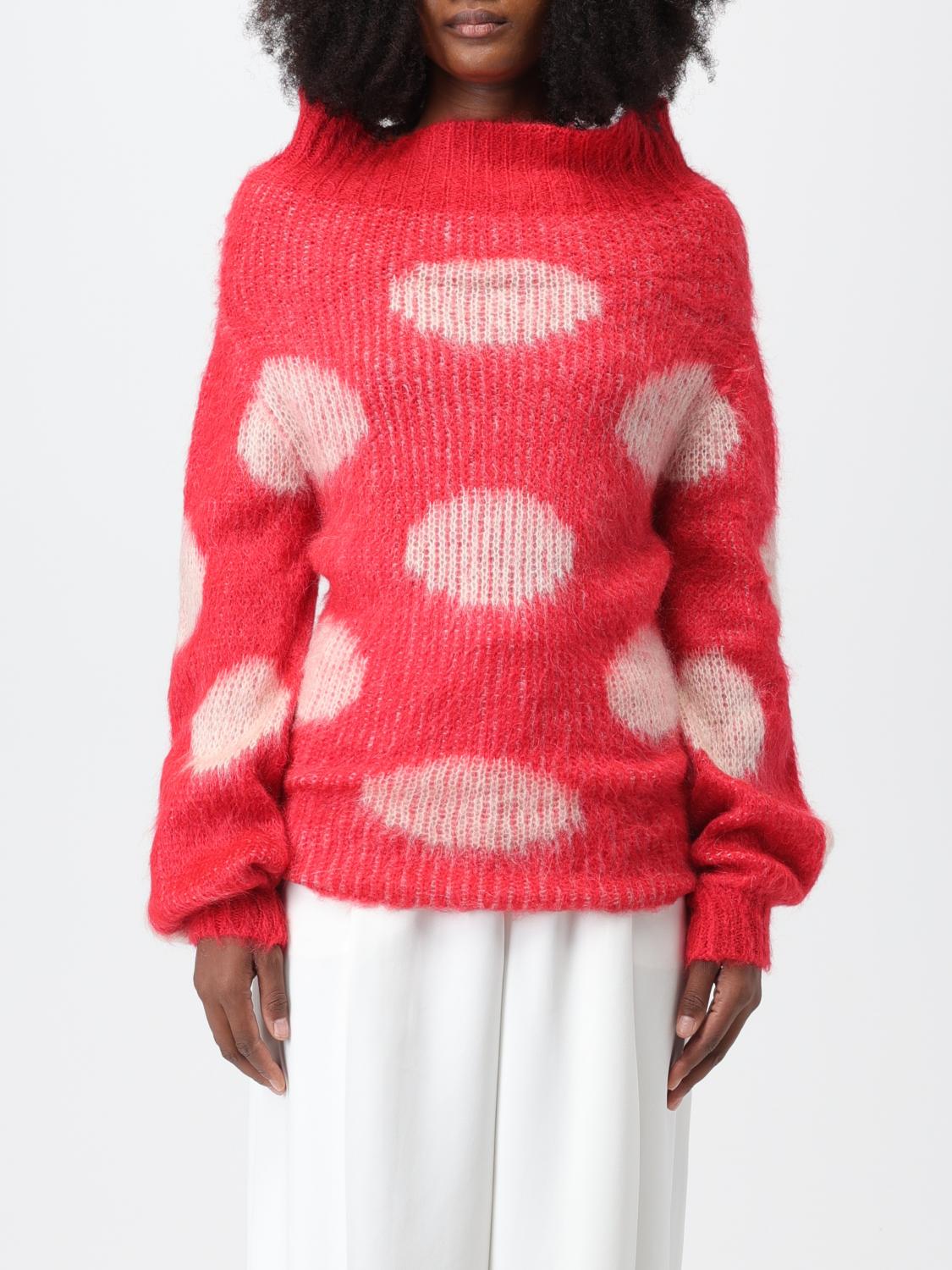 Marni sweater in Mohair wool blend with polka dots - Multicolor ...