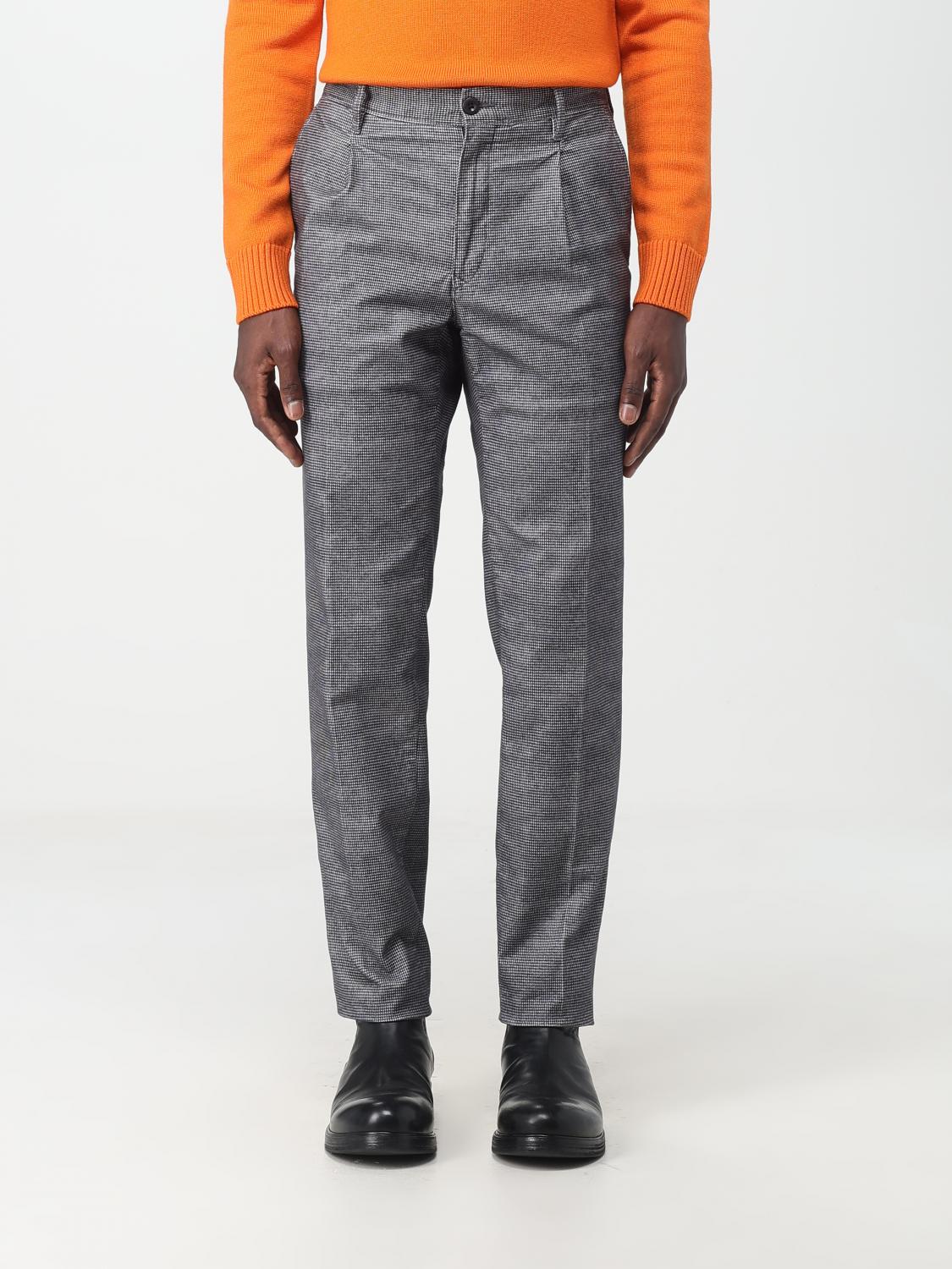 INCOTEX: Pants men - Grey | Incotex pants 10S18840578 online at GIGLIO.COM