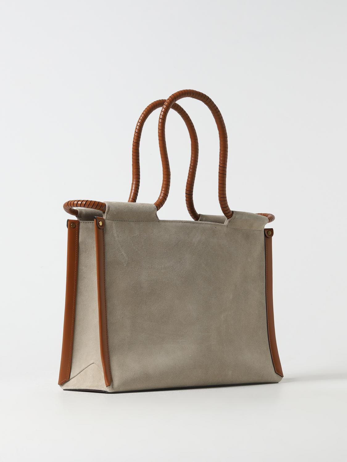 ISABEL MARANT: Toledo bag in suede - Beige | Isabel Marant tote bag ...