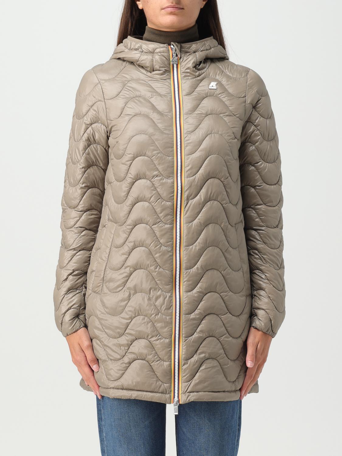 K-WAY: Jacket woman - Beige | K-Way giacca K3112WS online at GIGLIO.COM