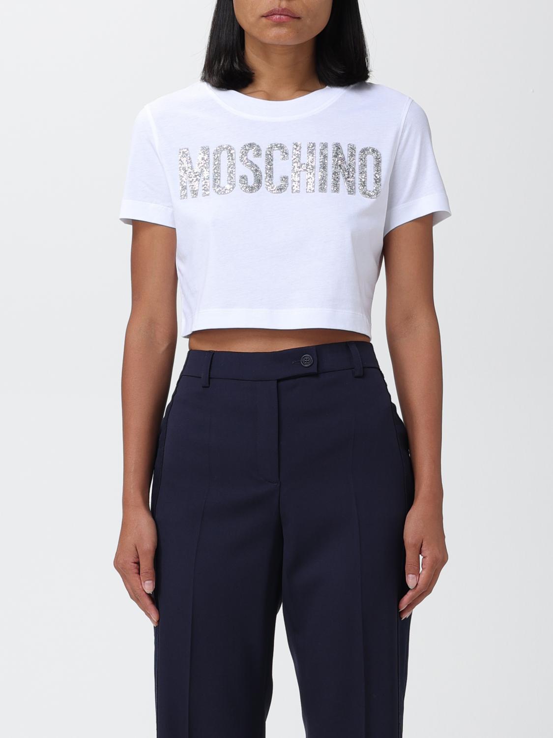 MOSCHINO COUTURE: women's t-shirt - White | Moschino Couture t-shirt 07015441 online at GIGLIO.COM