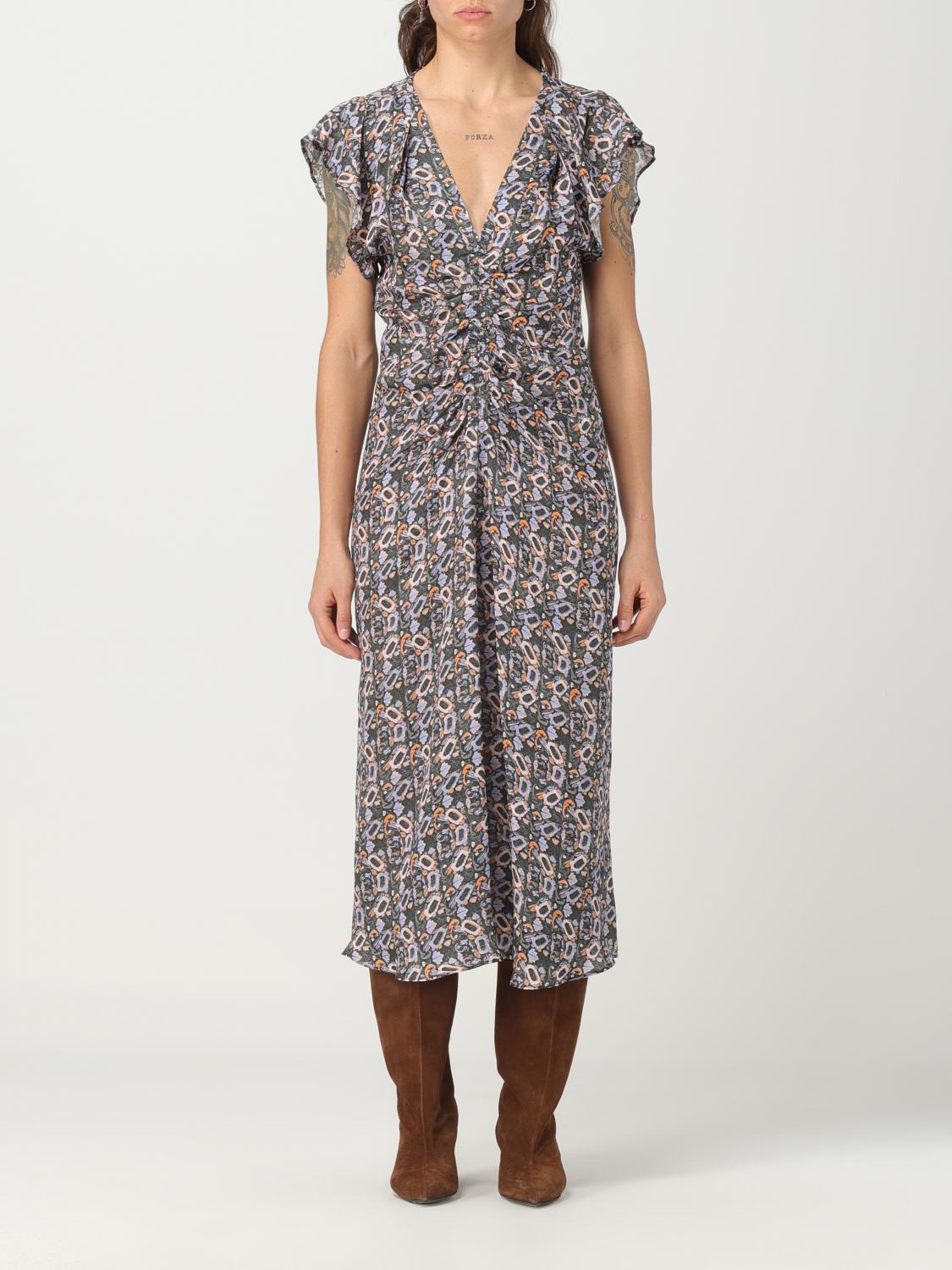ISABEL MARANT: dress in viscose and silk - Black | Isabel Marant dress ...