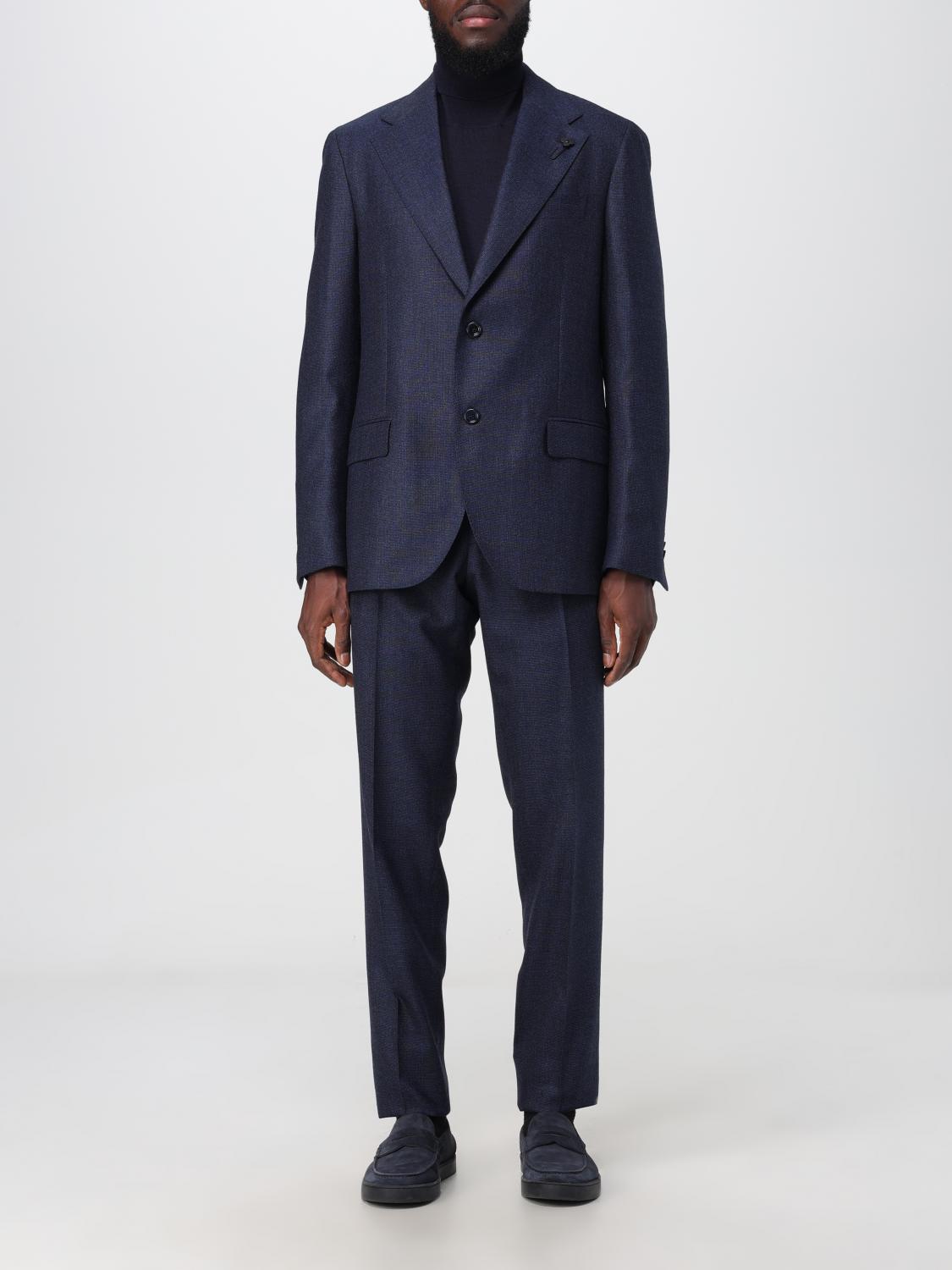 LARDINI: Suit men - Blue | Lardini suit IT482AEITSK61404 online at GIGLIO.COM