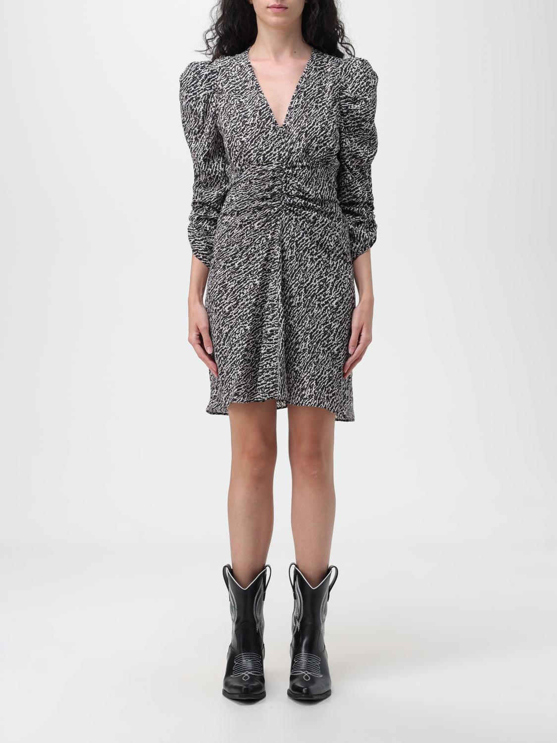 ISABEL MARANT: dress in stretch silk - Black | Isabel Marant dress ...