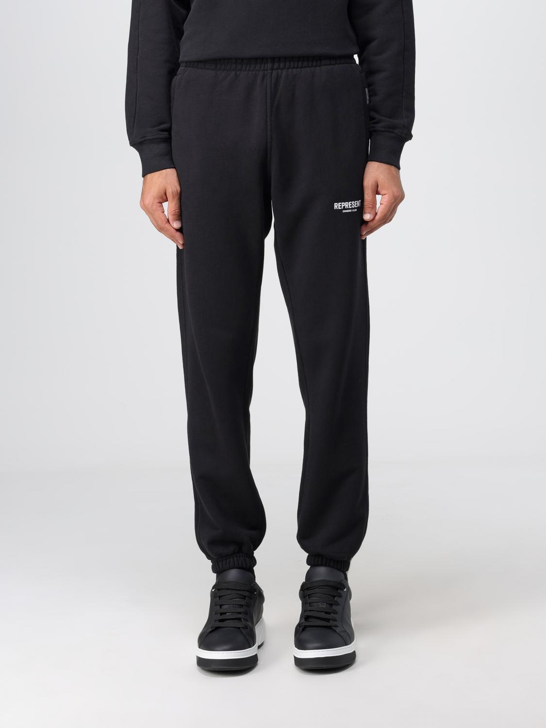 REPRESENT: Pants men - Black | Represent pants M08175 online at GIGLIO.COM