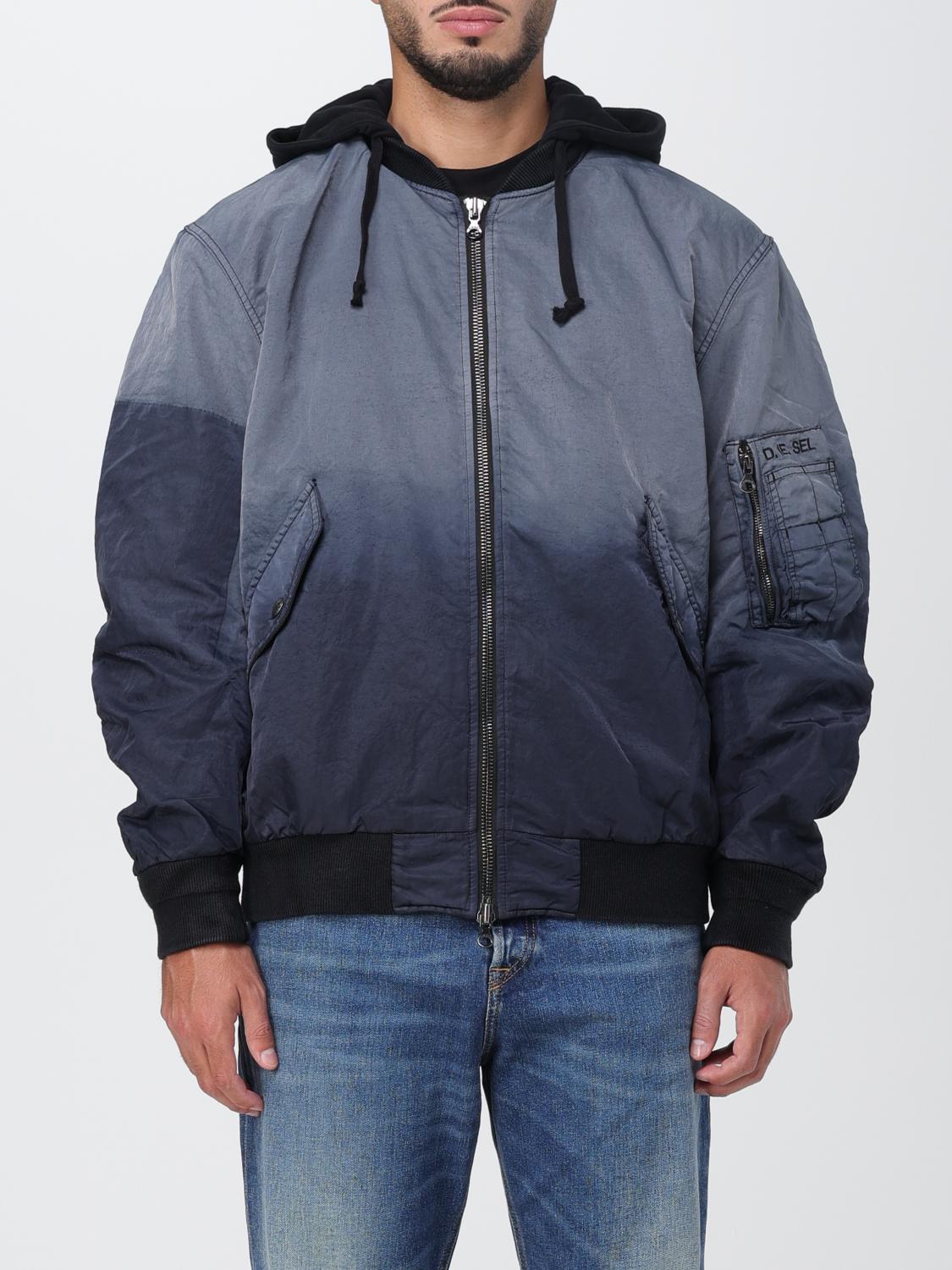 DIESEL: Jacket men - Black | Diesel jacket A105000DNAR online at GIGLIO.COM